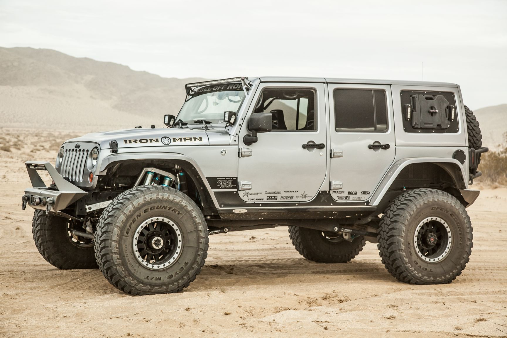 If Iron Man Was a Jeep It Would Be This Custom Gray Lifted Jeep ...