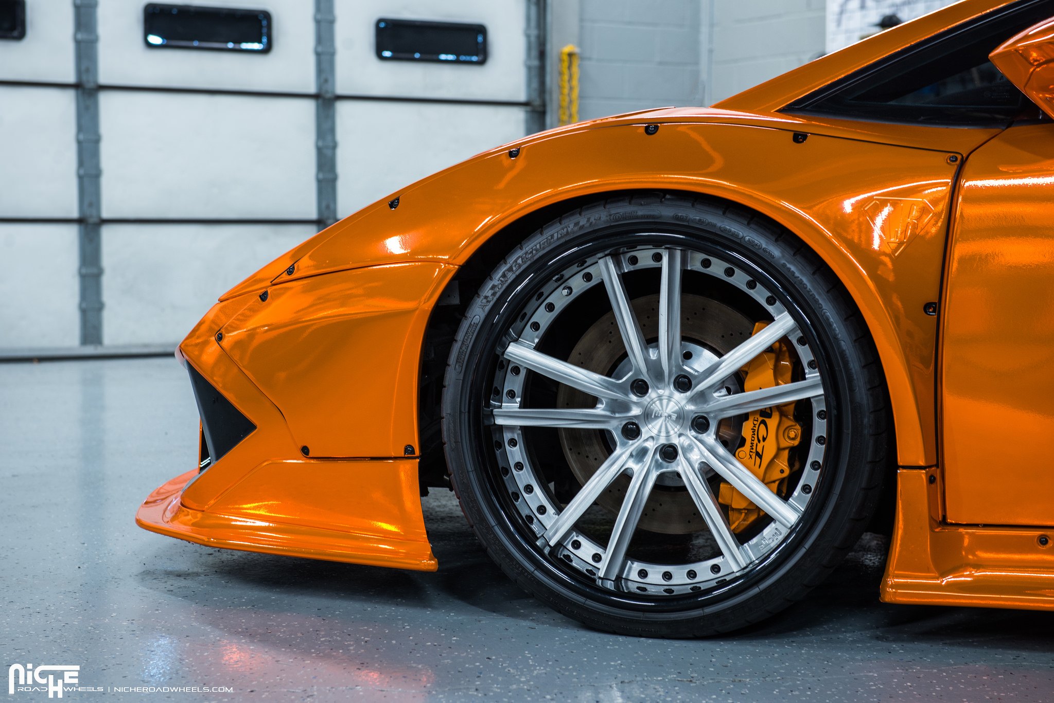 Orange Chrome Wrapped Lamborghini Gallardo by Niche Wheels | CARiD.com ...