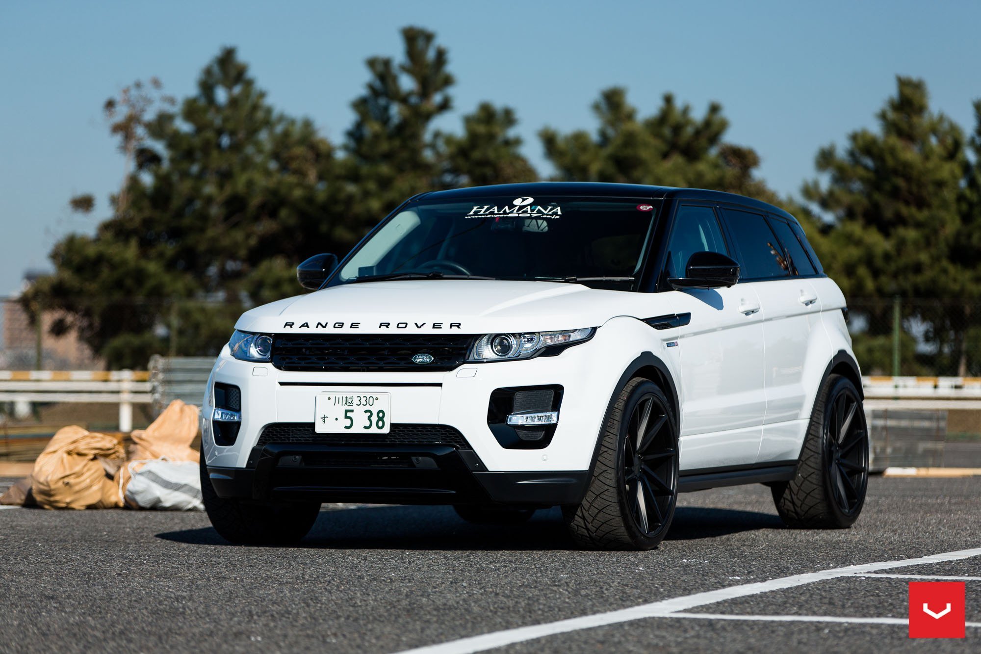 White Range Rover Evoque with a Wide Stance by Vossen | CARiD.com Gallery