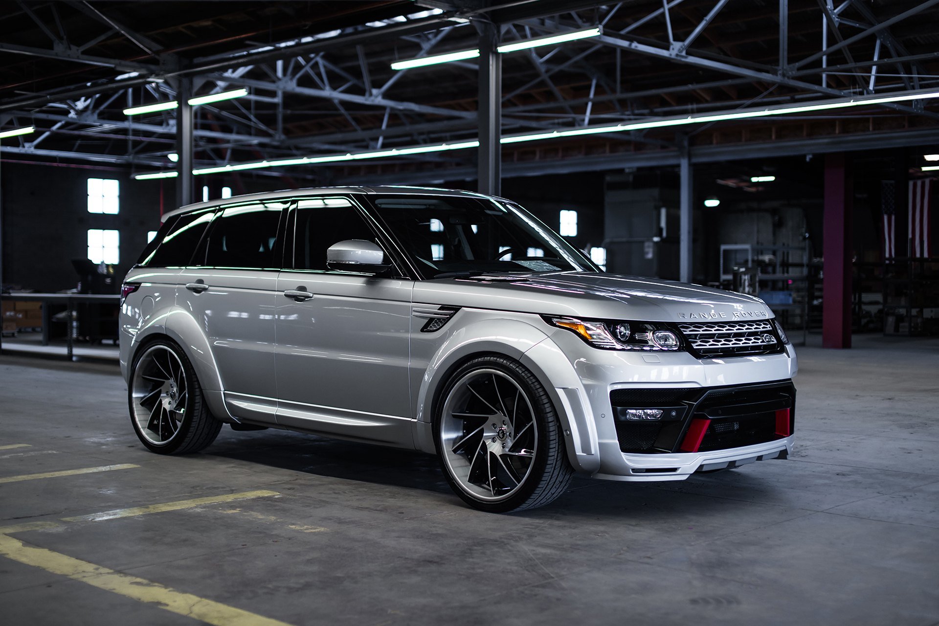 Urban Warrior: Customized Gray Range Rover Sport | CARiD.com Gallery