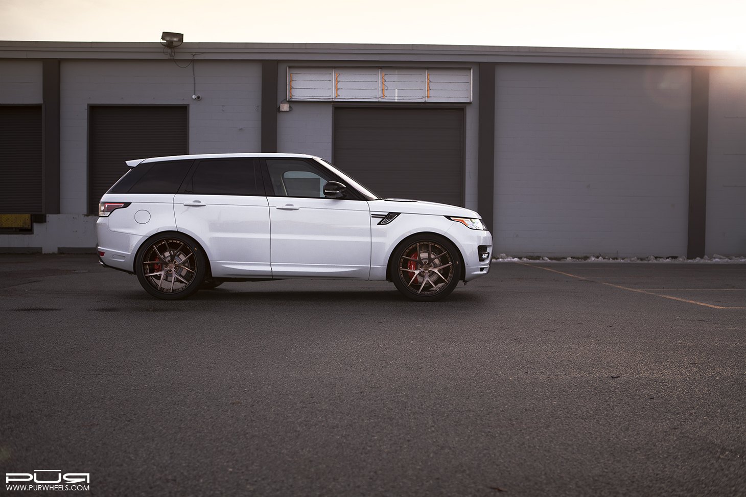 White Range Rover Sport Shod in Gunmetal PUR Rims | CARiD.com Gallery