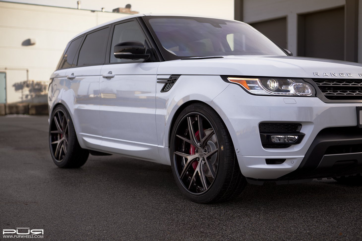 White Range Rover Sport Shod in Gunmetal PUR Rims | CARiD.com Gallery