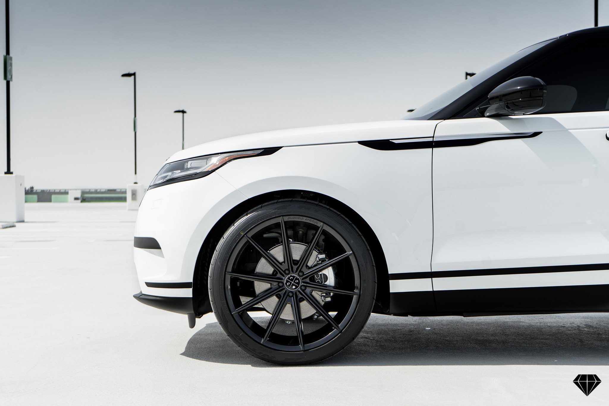 Range Rover Velar With a Freshened Exterior Rocking Blaque Diamond Rims ...