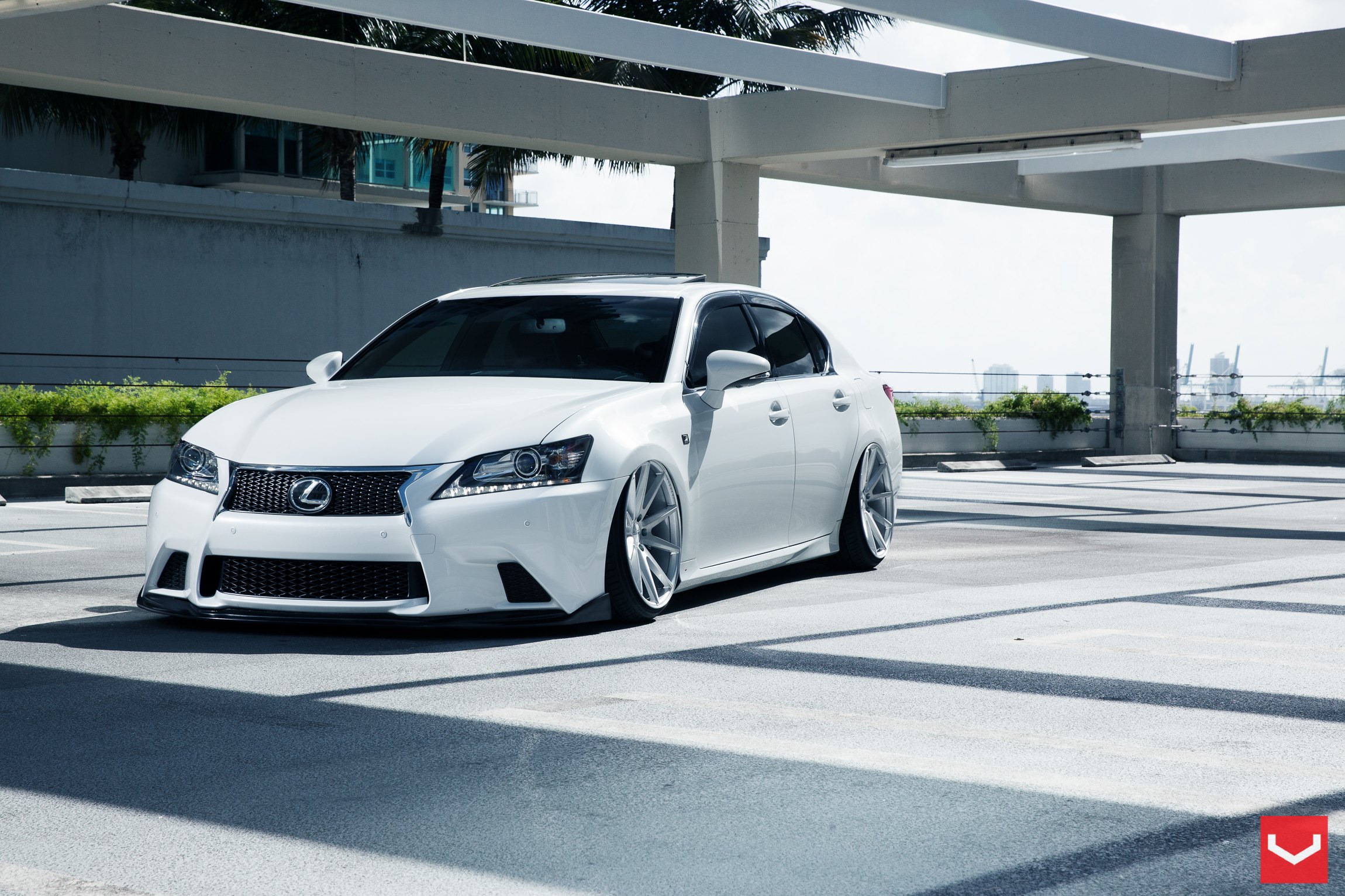 White Lexus GS Enhanced with Custom Chrome Details | CARiD.com Gallery
