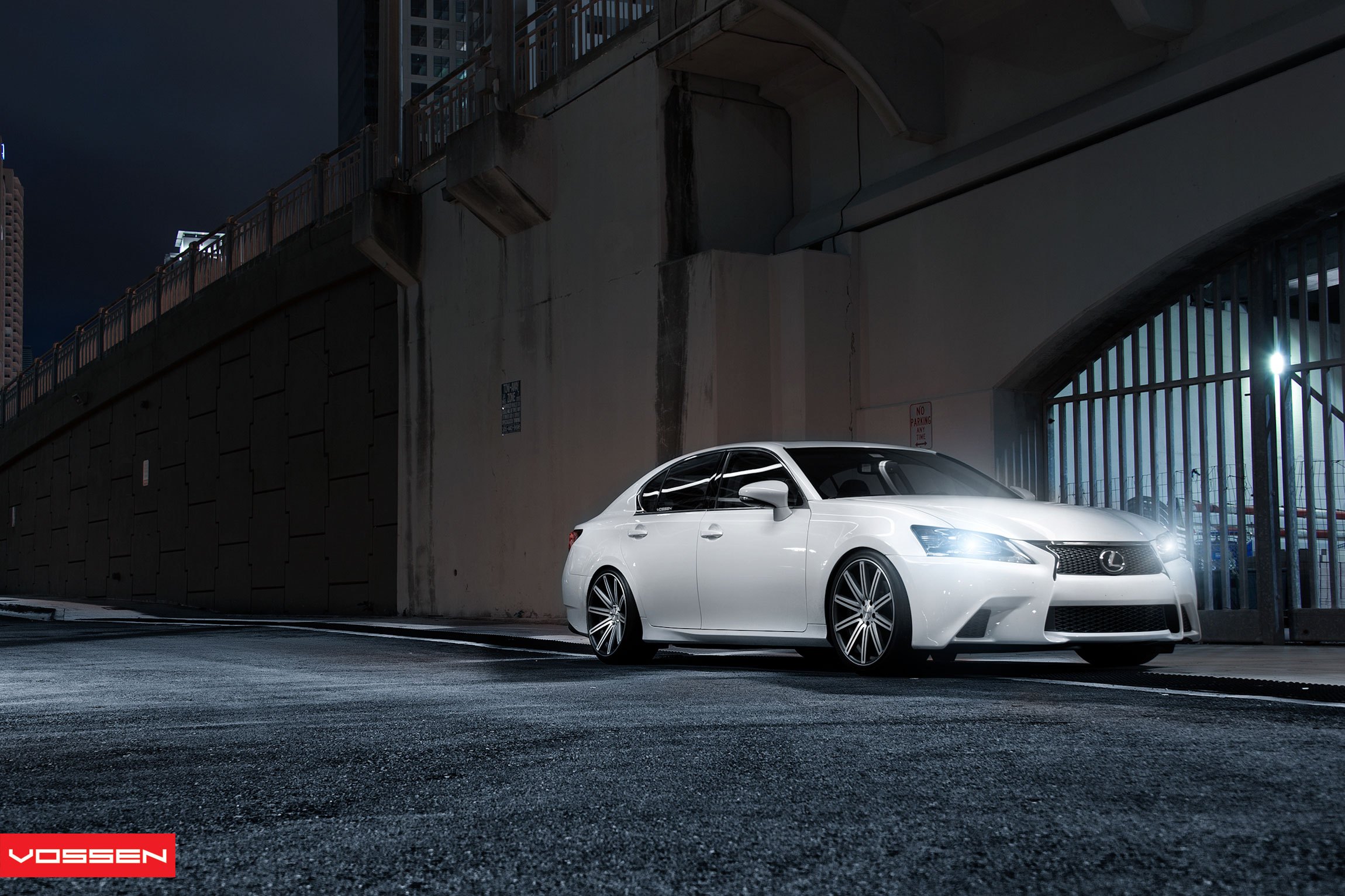 VIP Look of Gloss White Lexus GS That Boasts Custom Vossen Rims | CARiD ...