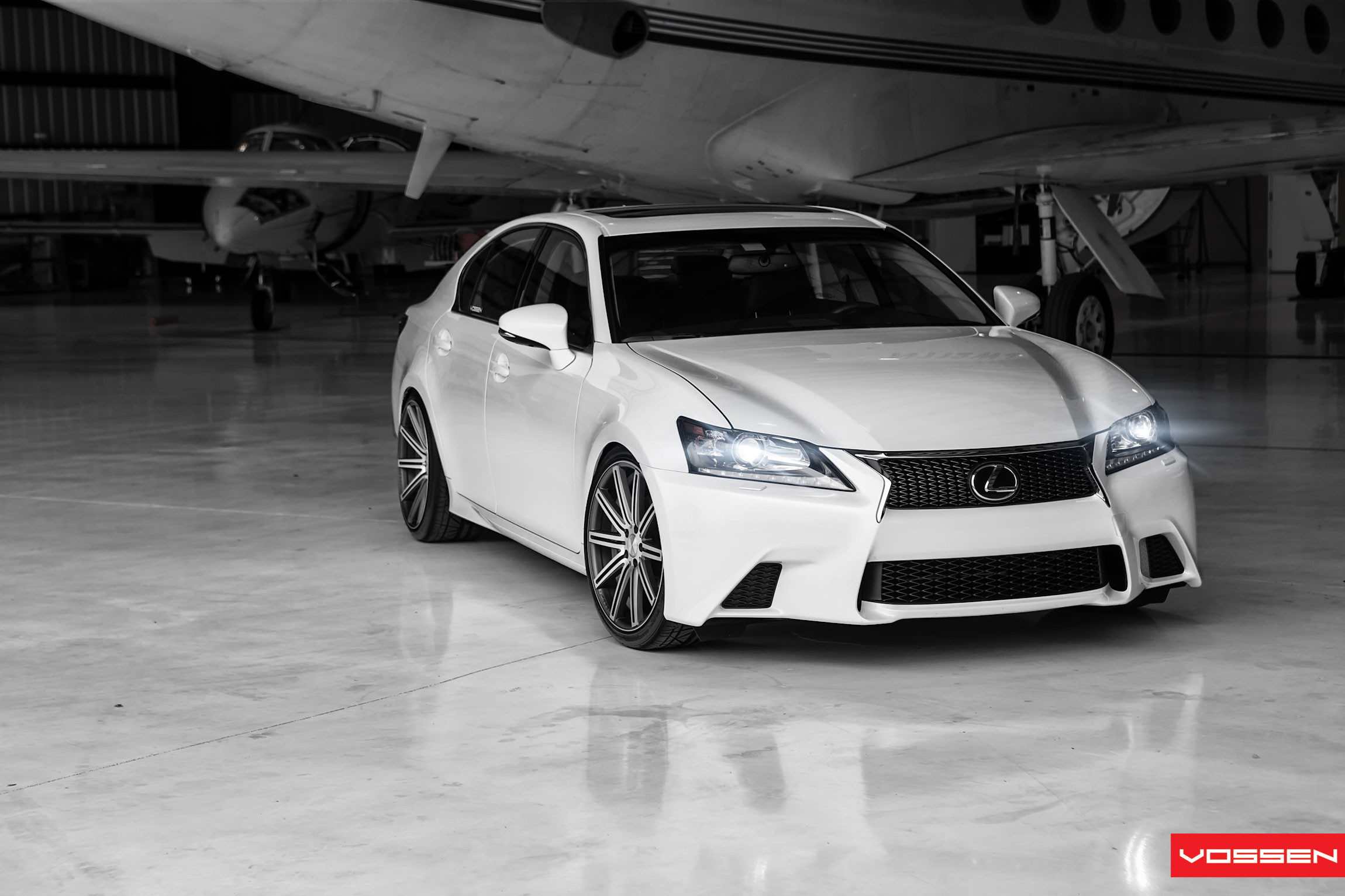 VIP Look of Gloss White Lexus GS That Boasts Custom Vossen Rims | CARiD ...