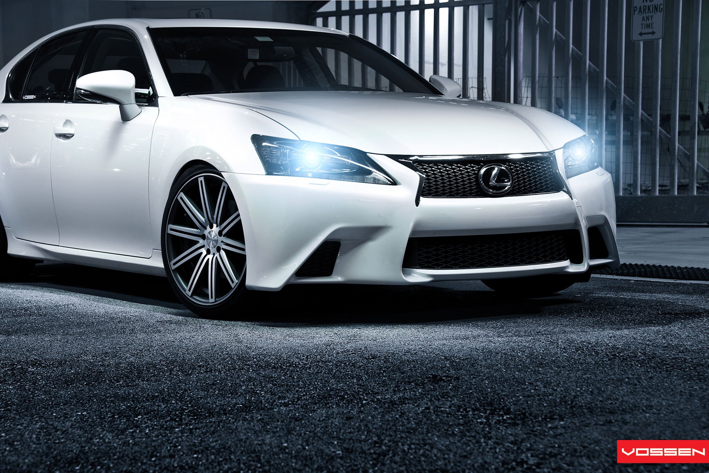VIP Look of Gloss White Lexus GS That Boasts Custom Vossen Rims | CARiD ...