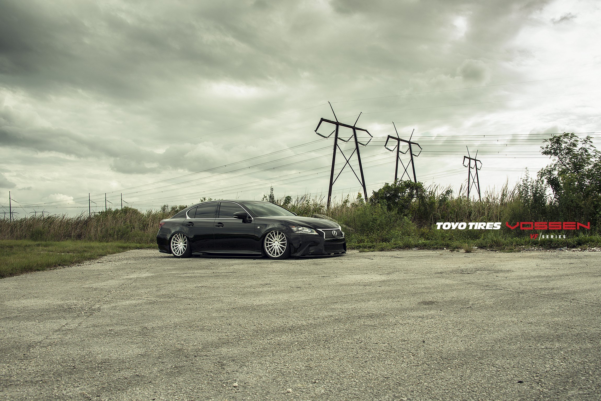 Bagged Lexus GS Fitted With Vossen Forged Rims | CARiD.com Gallery