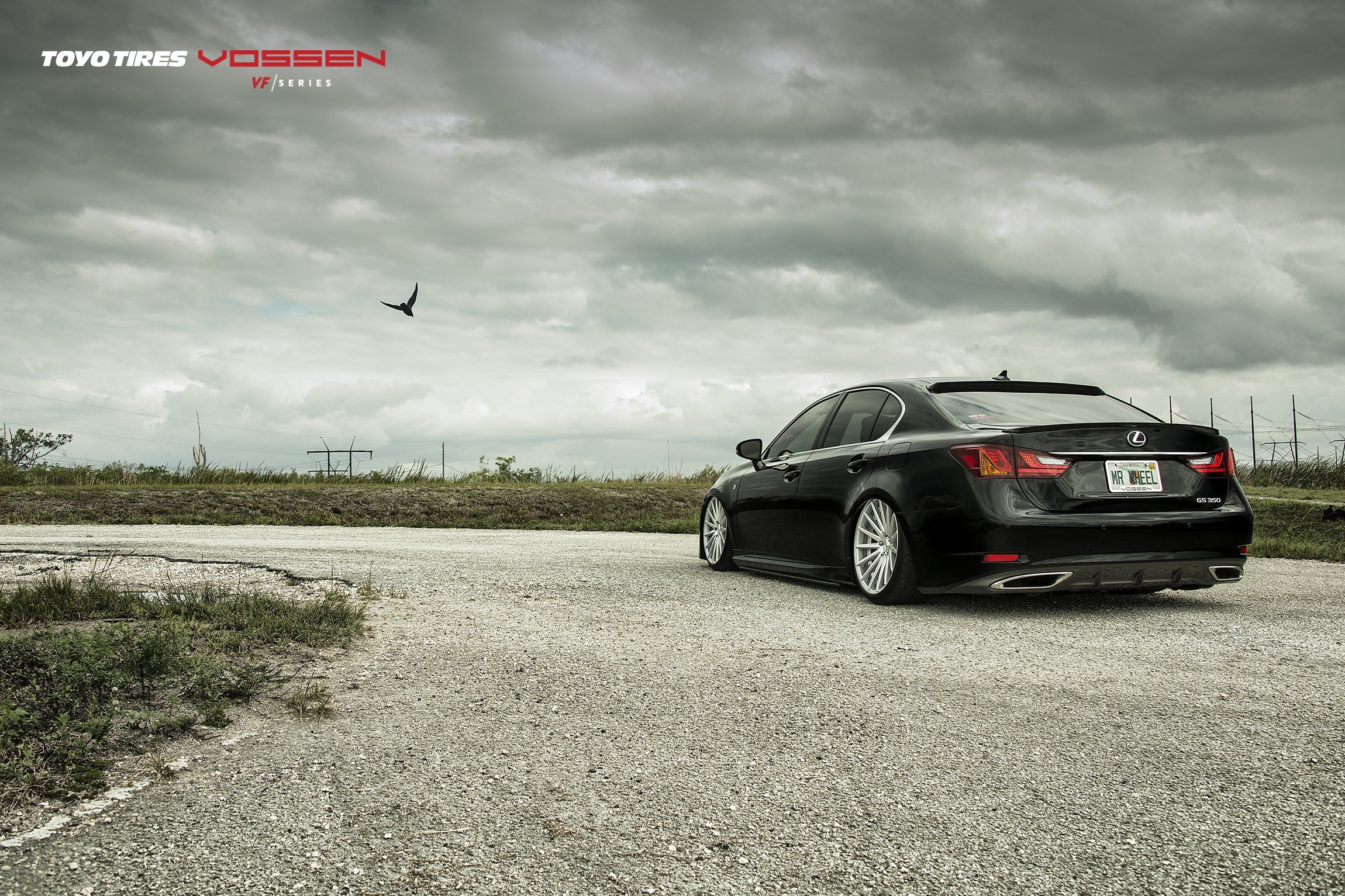 Bagged Lexus GS Fitted With Vossen Forged Rims | CARiD.com Gallery