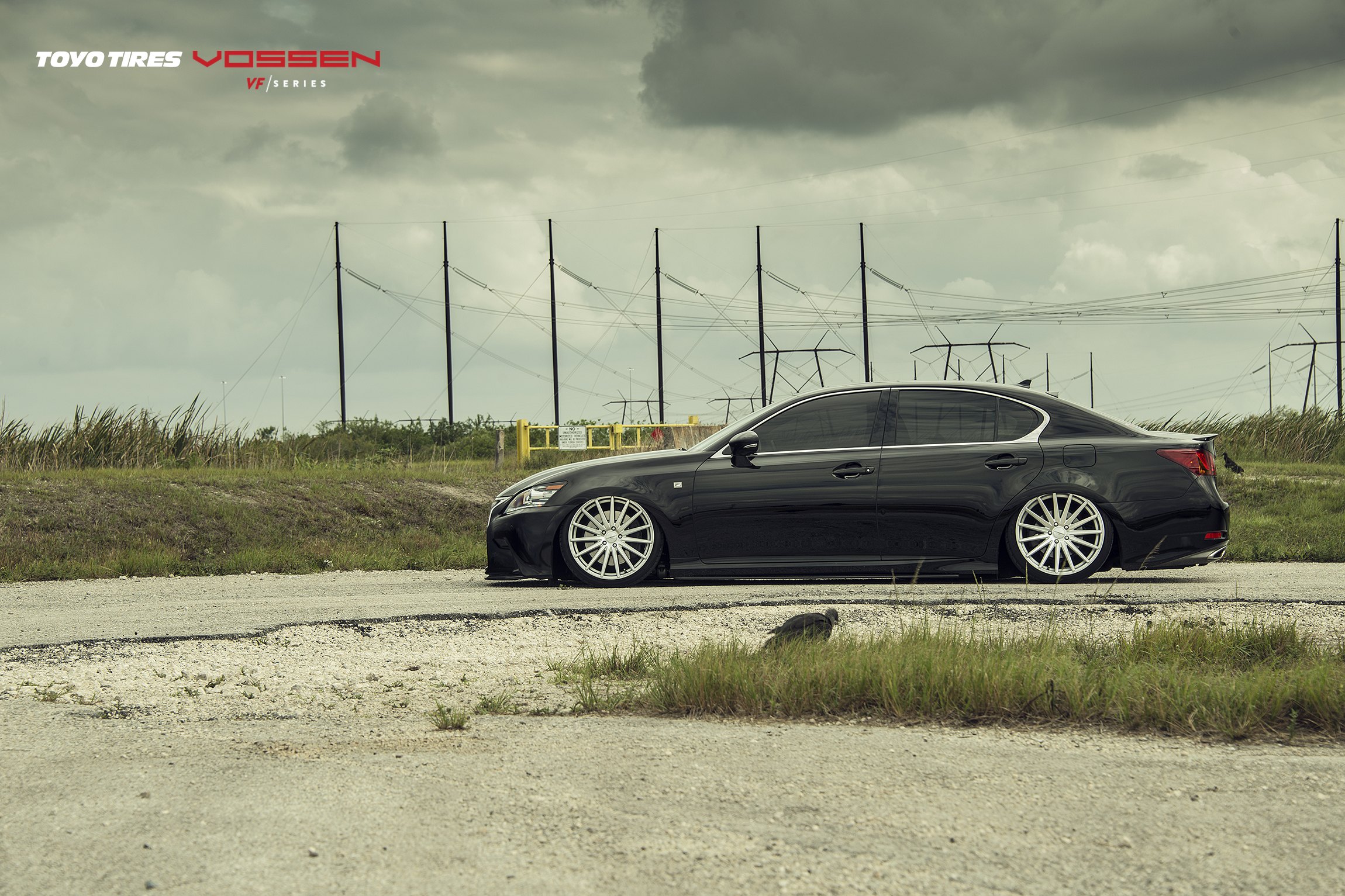 Bagged Lexus GS Fitted With Vossen Forged Rims | CARiD.com Gallery