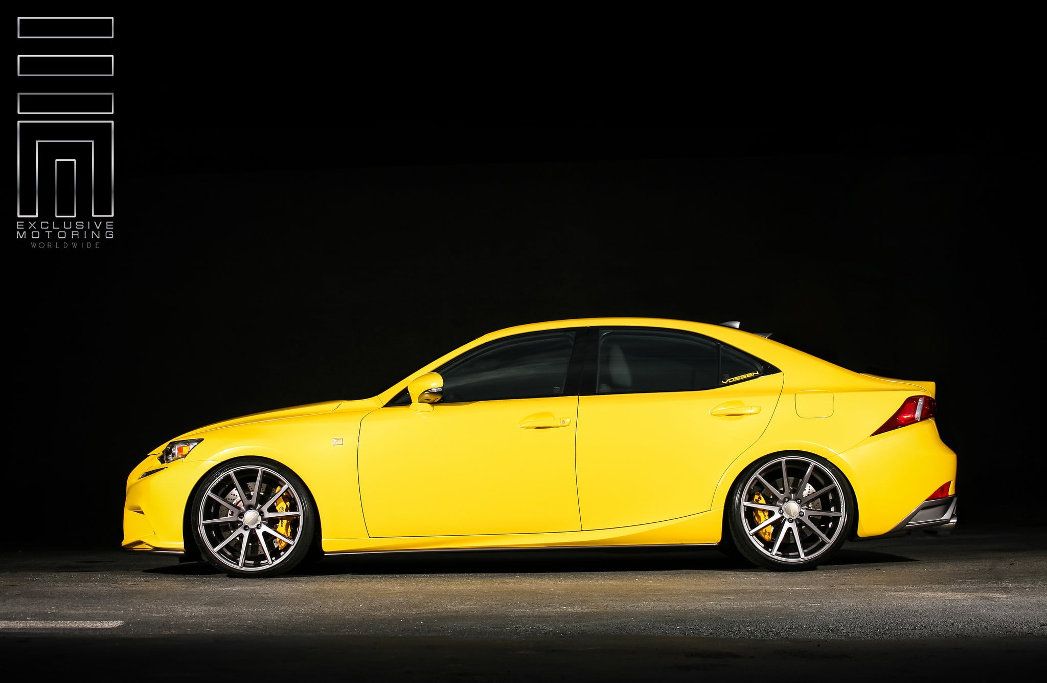 Screaming Yellow Lexus IS-F on Vossens by Exclusive Motoring | CARiD ...