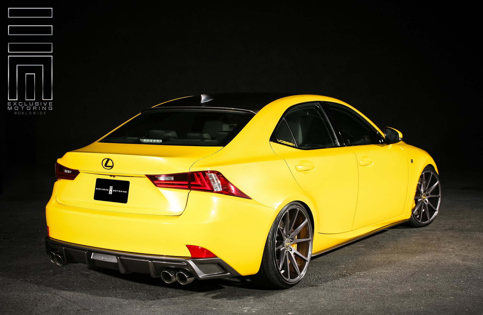 Screaming Yellow Lexus IS-F on Vossens by Exclusive Motoring | CARiD ...