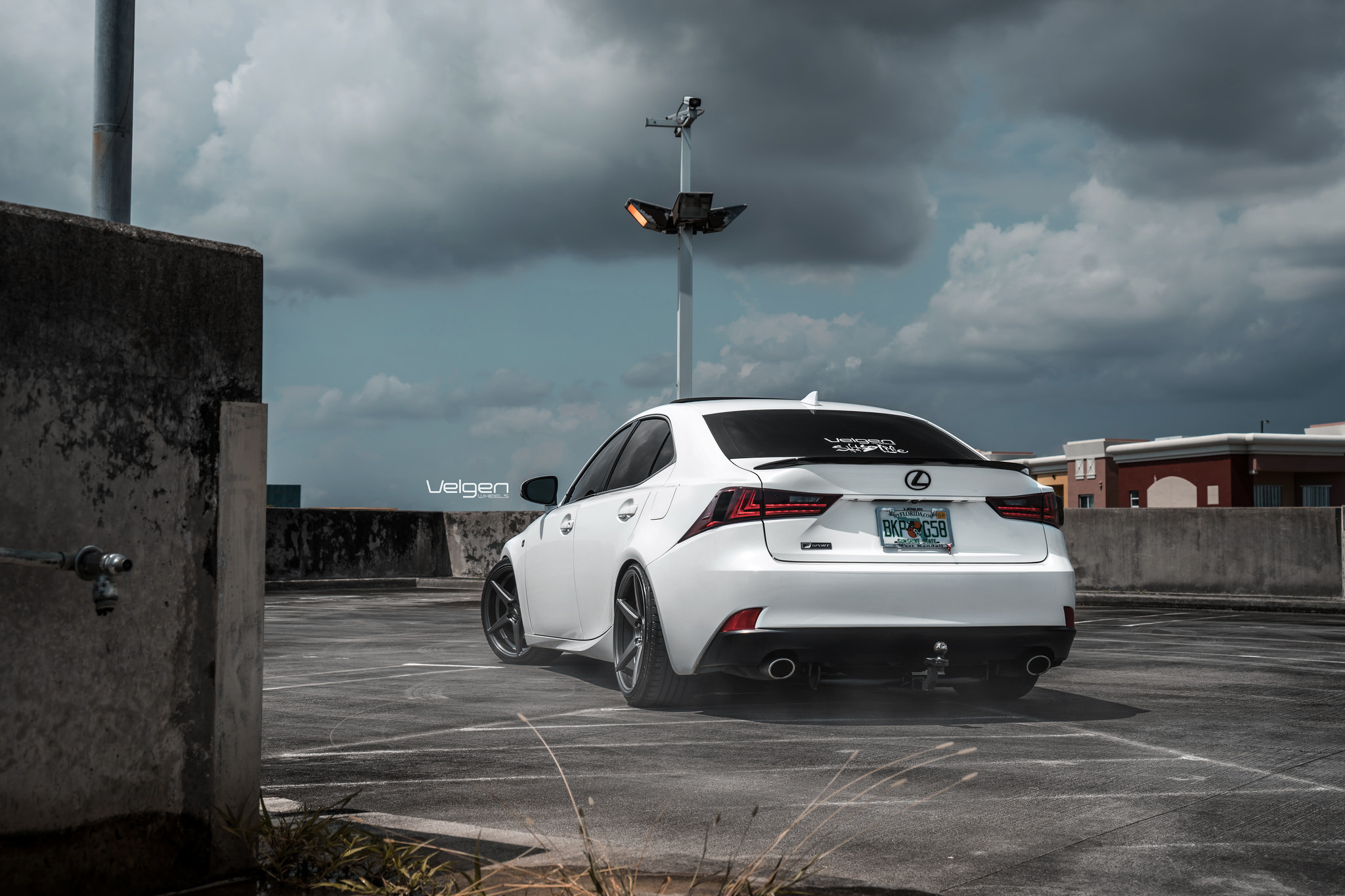 Dressed to Impress: White Lexus IS on Velgen Wheels | CARiD.com Gallery