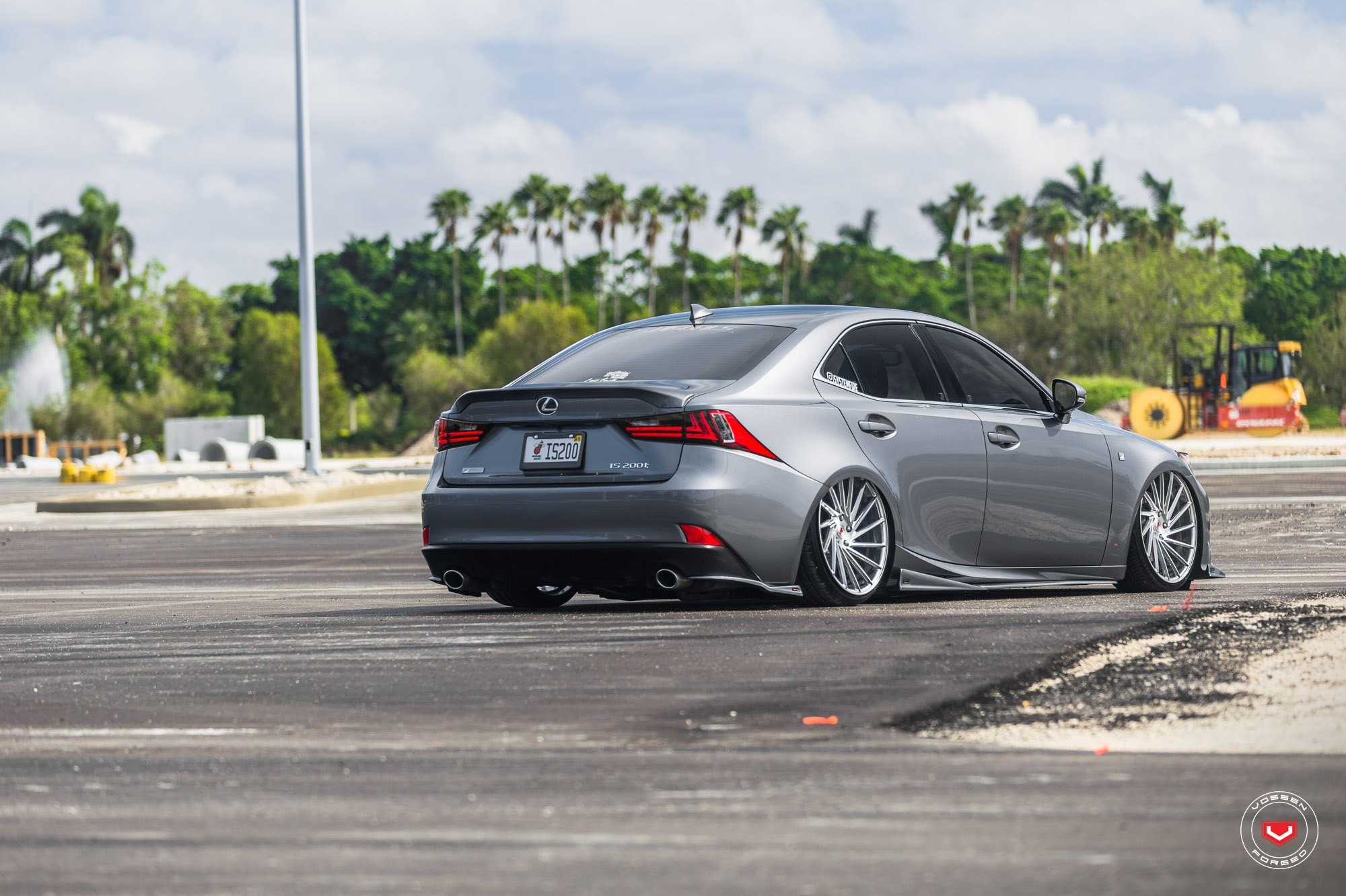 Royal Ride: Gray Lexus IS on Vossen Rims | CARiD.com Gallery