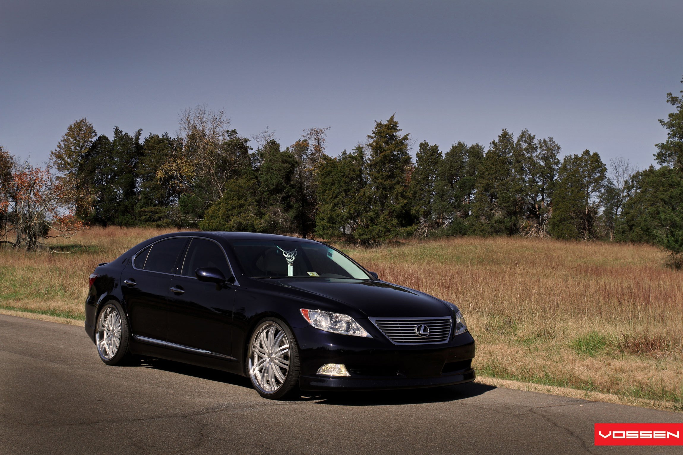 Drop of Luxury: Black Lexus LS460 Enhanced by Vossen | CARiD.com Gallery