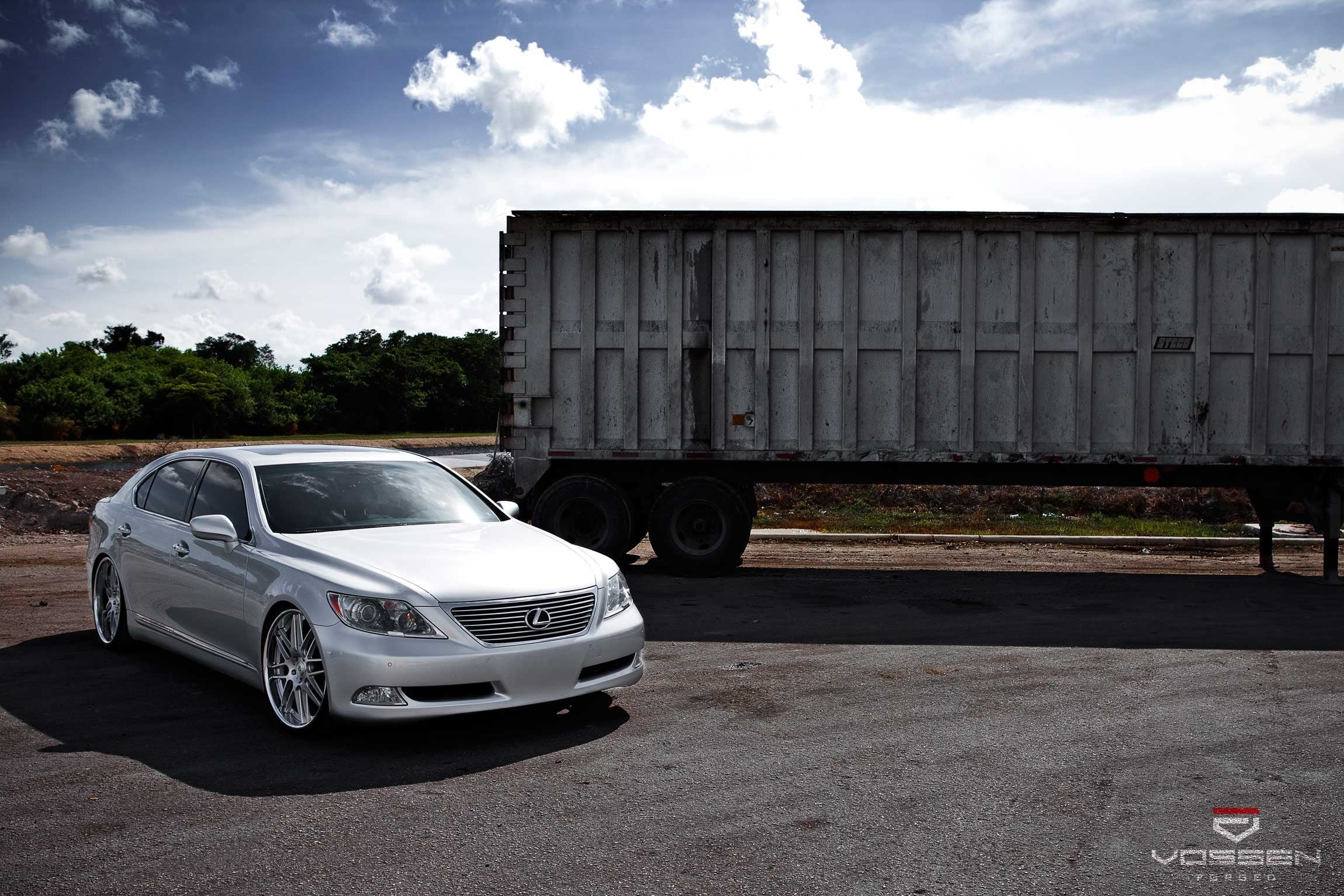 Luxurious Lexus LS460L Boasting Vossen Rims With Polished Lips | CARiD ...