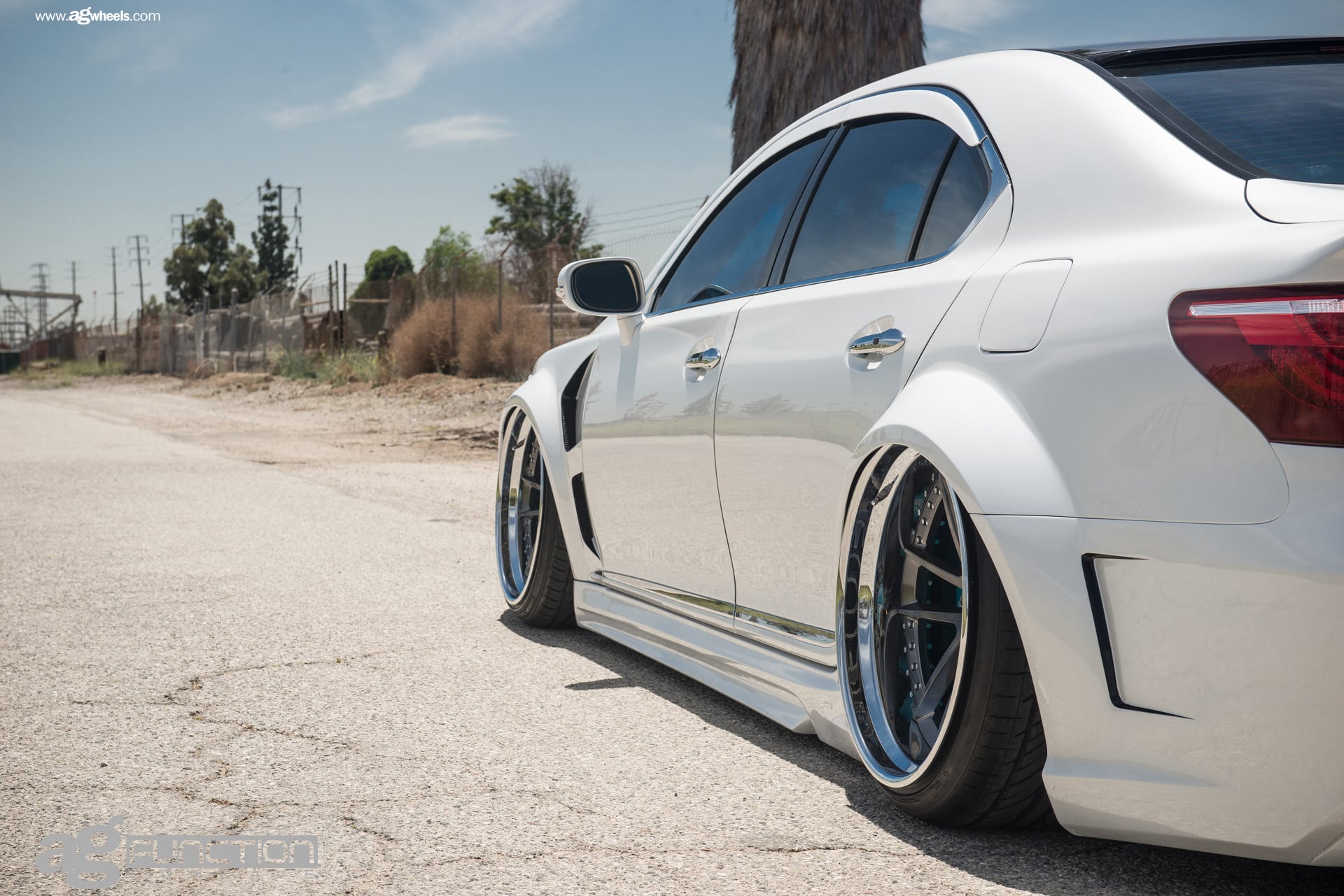 Stanced White Lexus LS Gets Distinctive Looks with Black Avant Garde ...