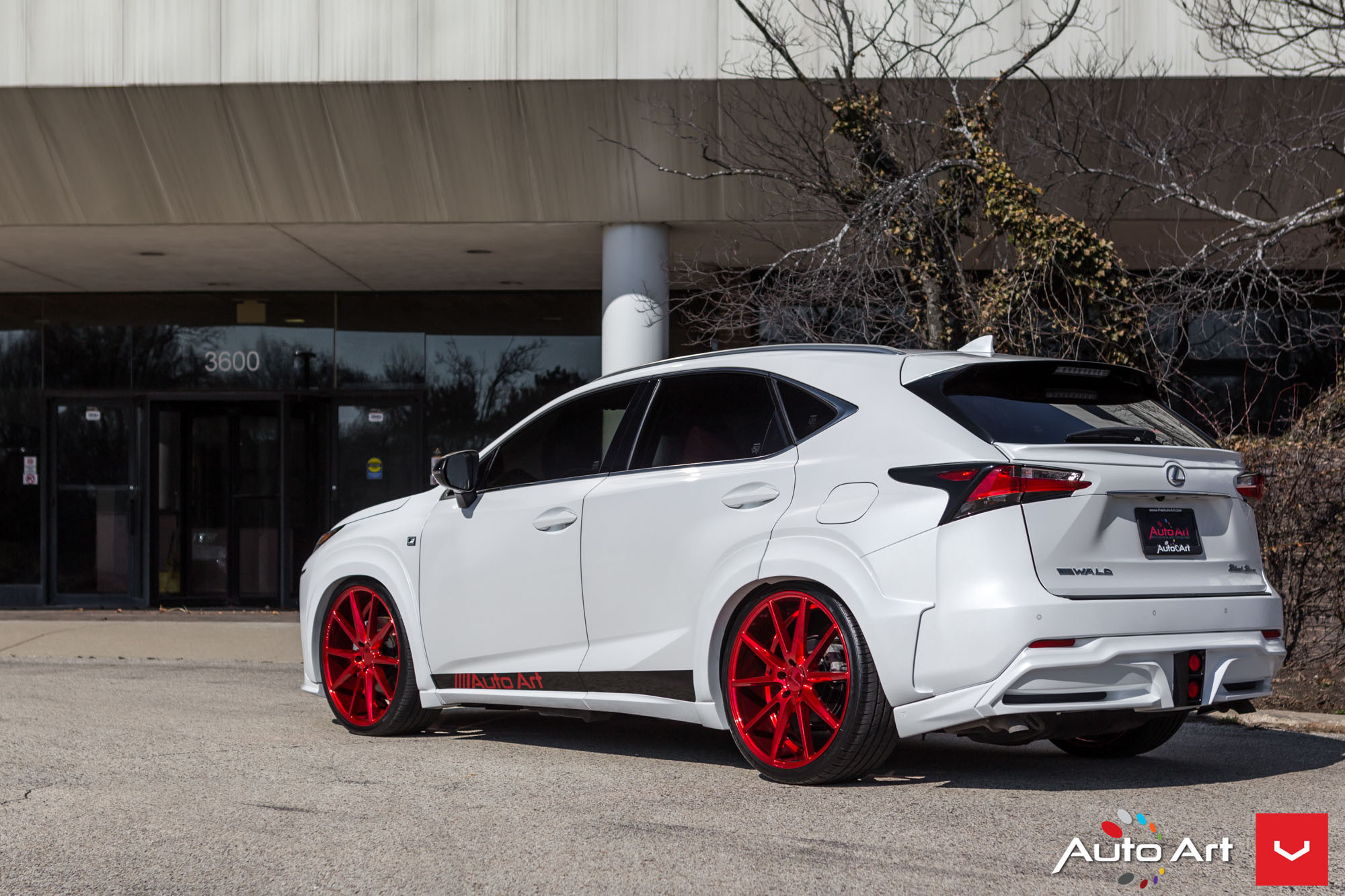Lexus NX With WALD Body Kit and Red Vossens | CARiD.com Gallery