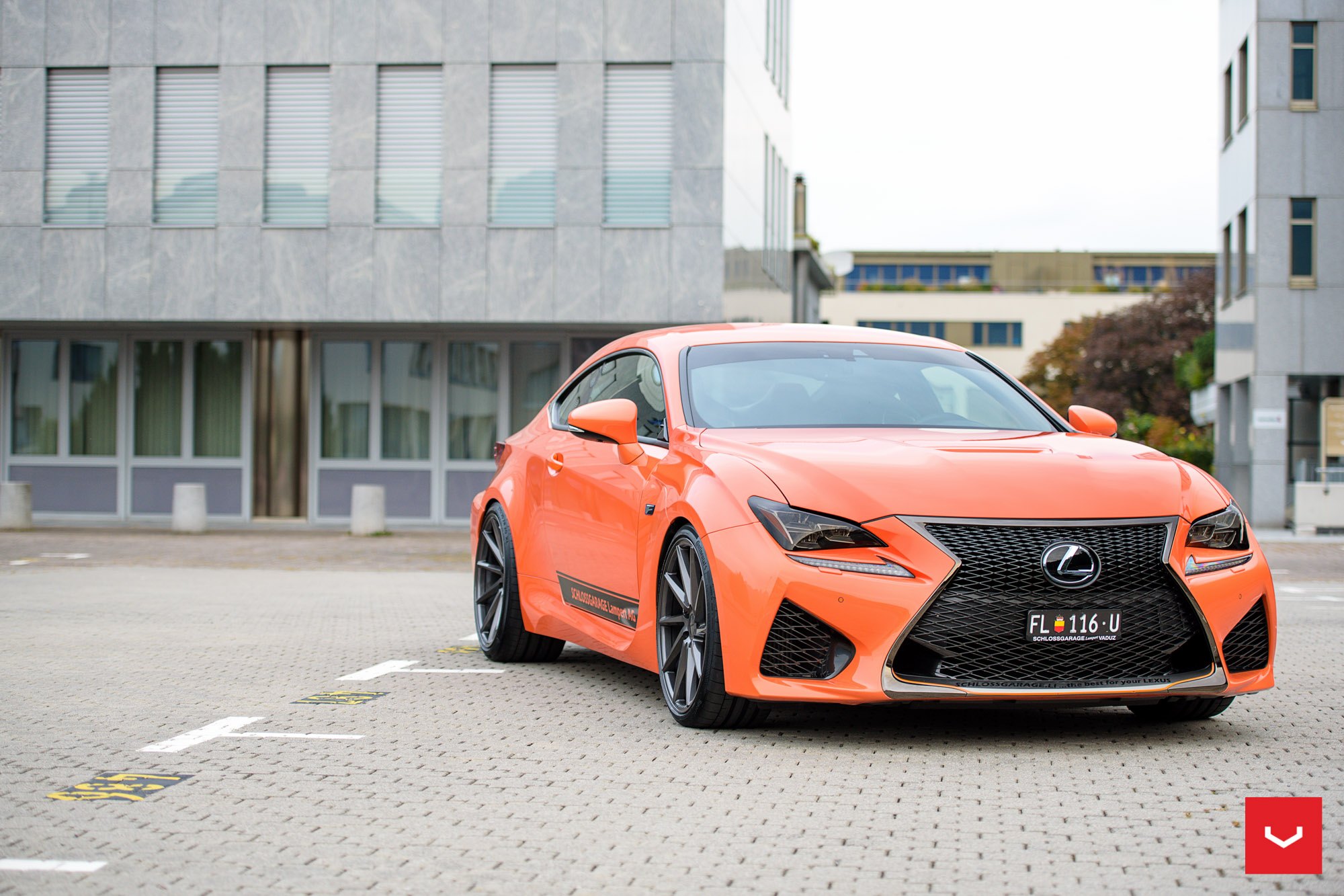 Bold Ride: Custom Orange Lexus RC with Black Details | CARiD.com Gallery