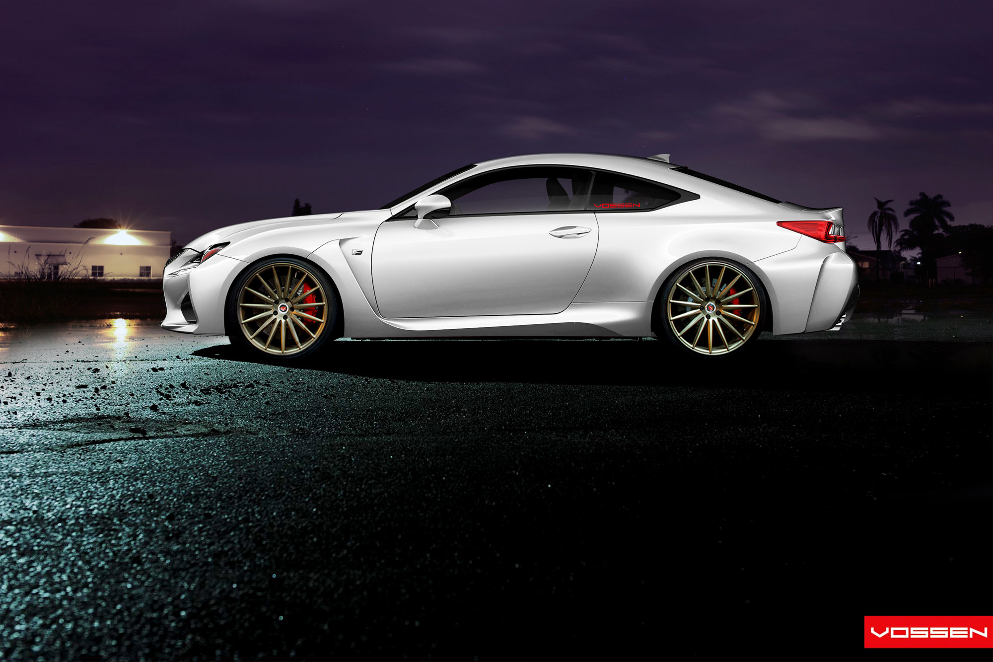 Stanced Lexus RC-F Gets Forged Custom Wheels by Vossen | CARiD.com Gallery