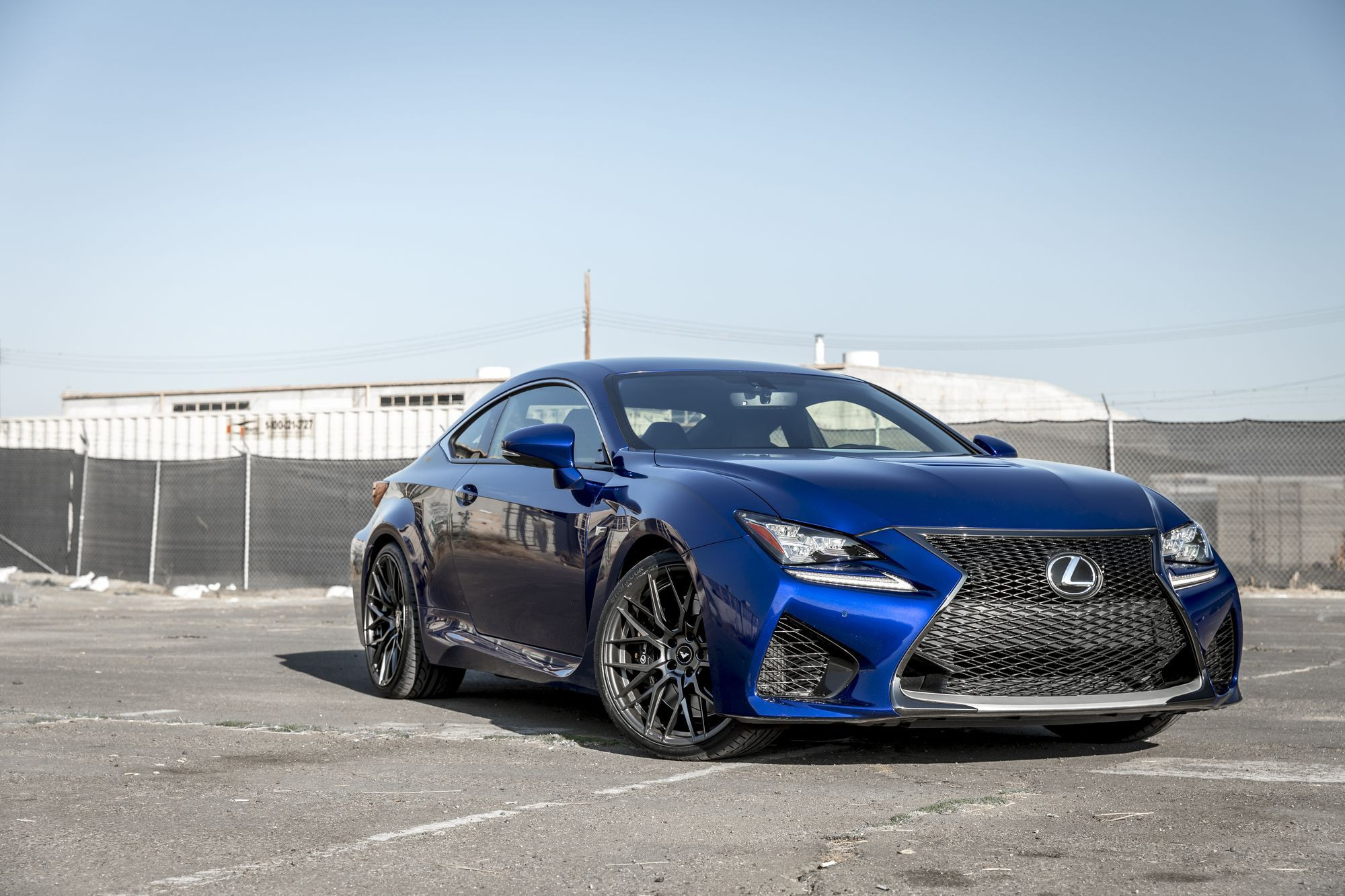 Blue on Black: Lexus RC Wears Matte Black Vorsteiner Rims | CARiD.com ...