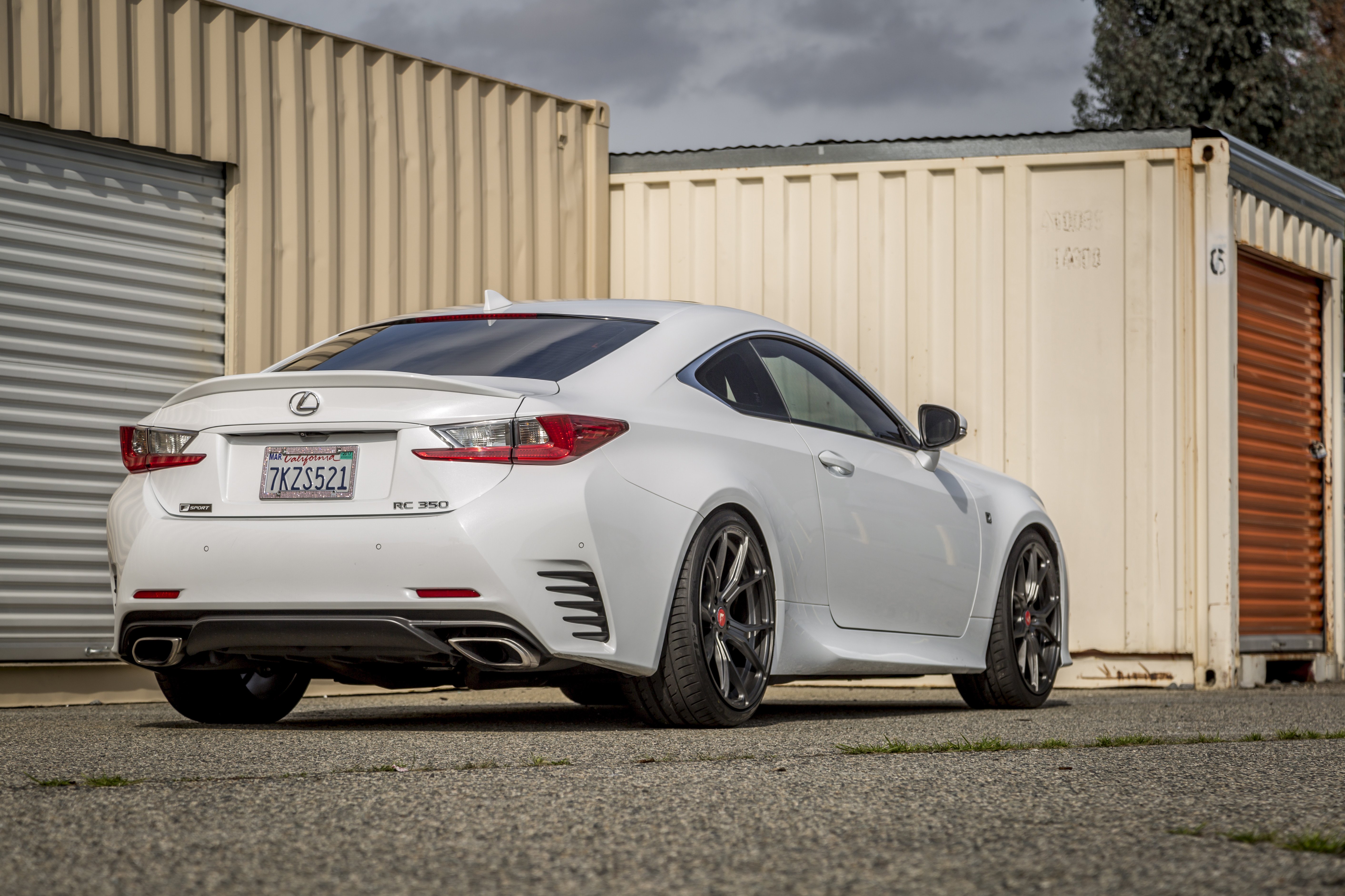 White Lexus RC on Custom Rims Wrapped in Toyo Proxes Tires | CARiD.com ...