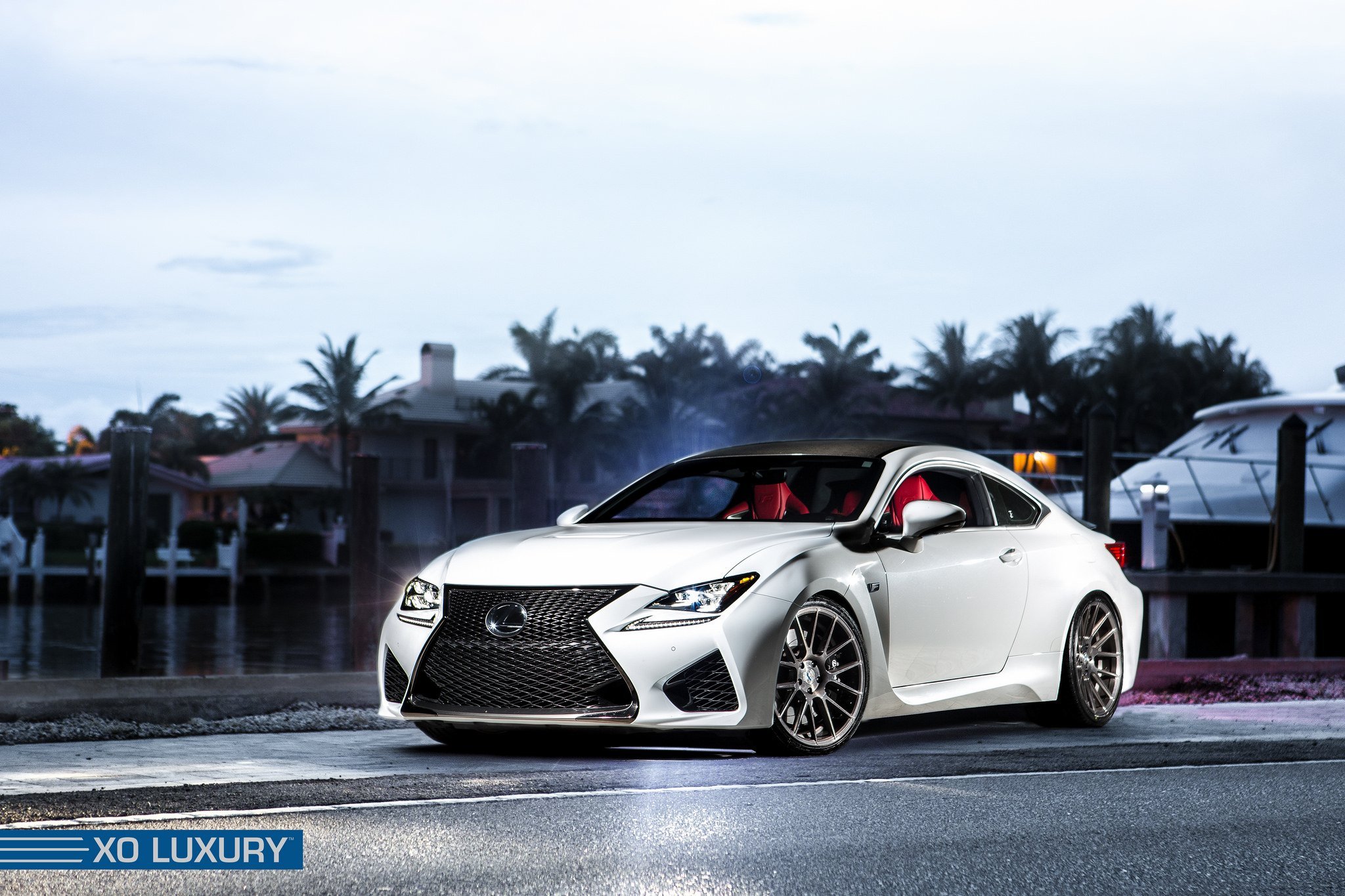 Diamond White Lexus RC-F on XO Luxury Custom Wheels | CARiD.com Gallery