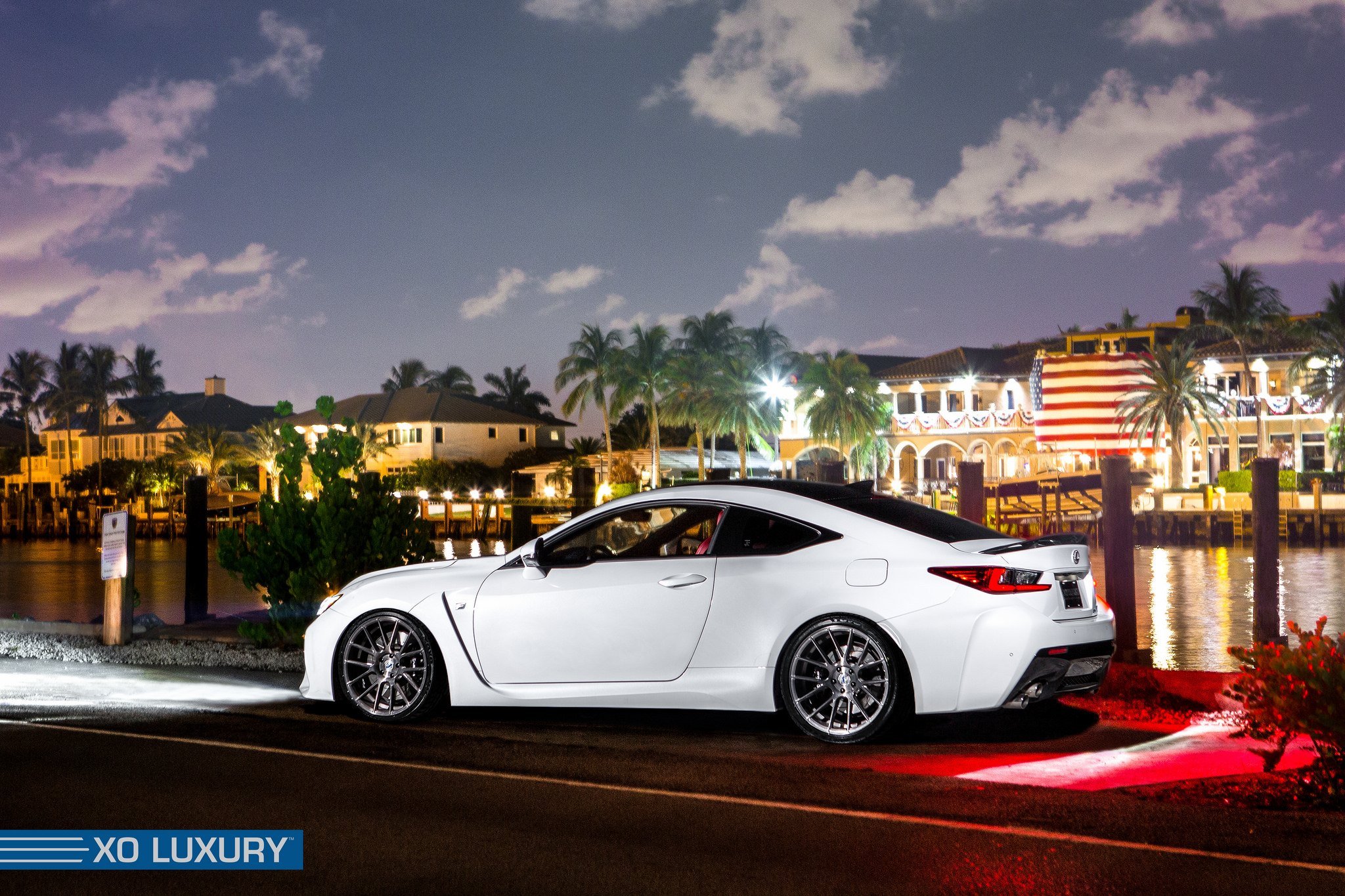 Diamond White Lexus RC-F on XO Luxury Custom Wheels | CARiD.com Gallery