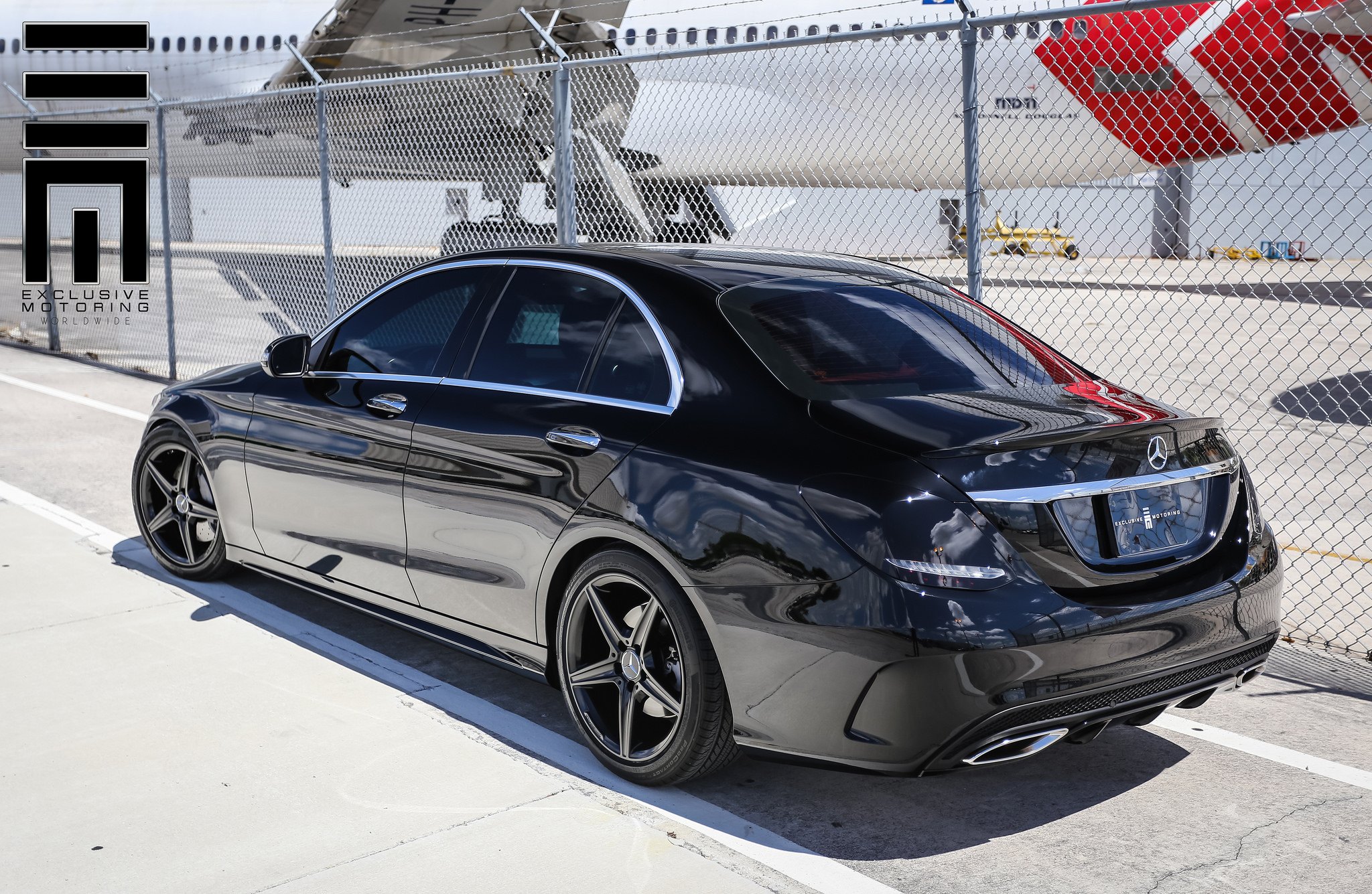 All Black Mercedes C-Class by Exclusive Motoring | CARiD.com Gallery