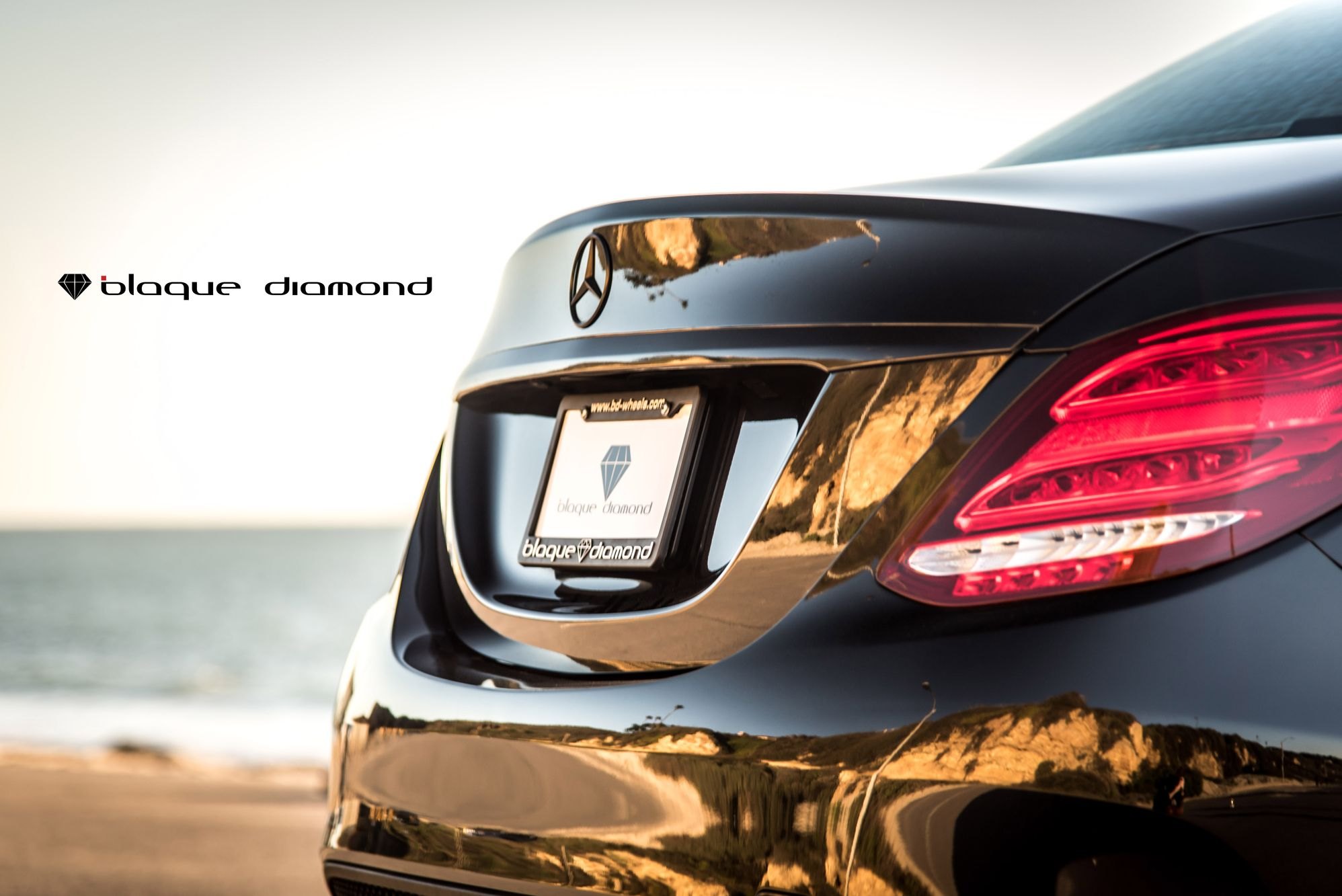 Sleek Black Mercedes C Class Enhanced by Custom Grille and LED Lighting ...