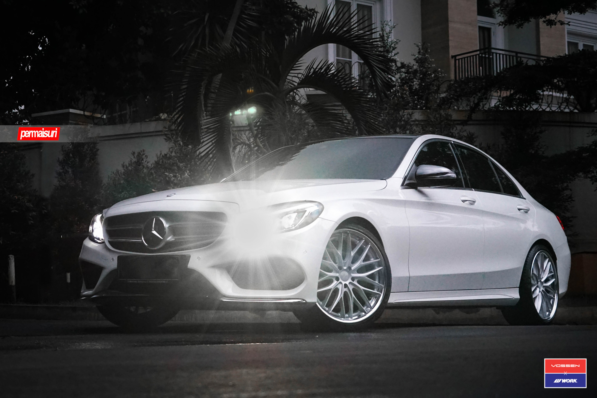 Mercedes C Class Looking Glamorous with Custom Chrome Parts | CARiD.com ...