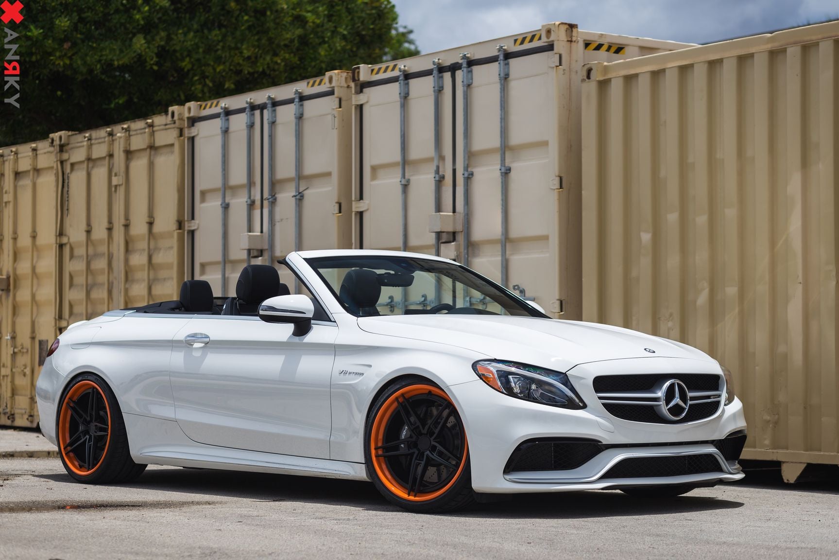 White Convertible Mercedes C Class Gets a Few Eye-Catching Exterior Add ...