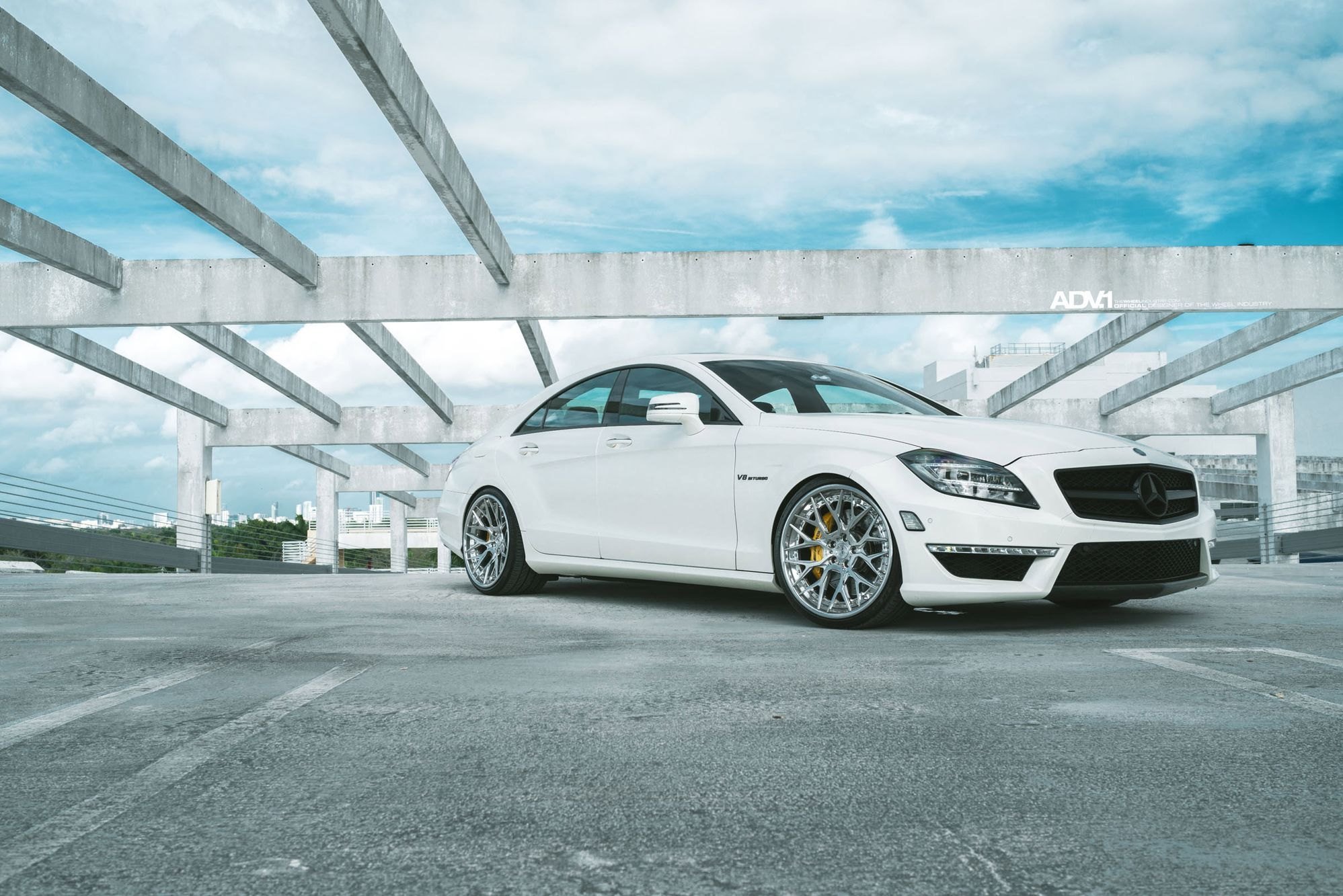 Miami Heat - Lowered Mercedes CLS63 on ADV1 Rims | CARiD.com Gallery