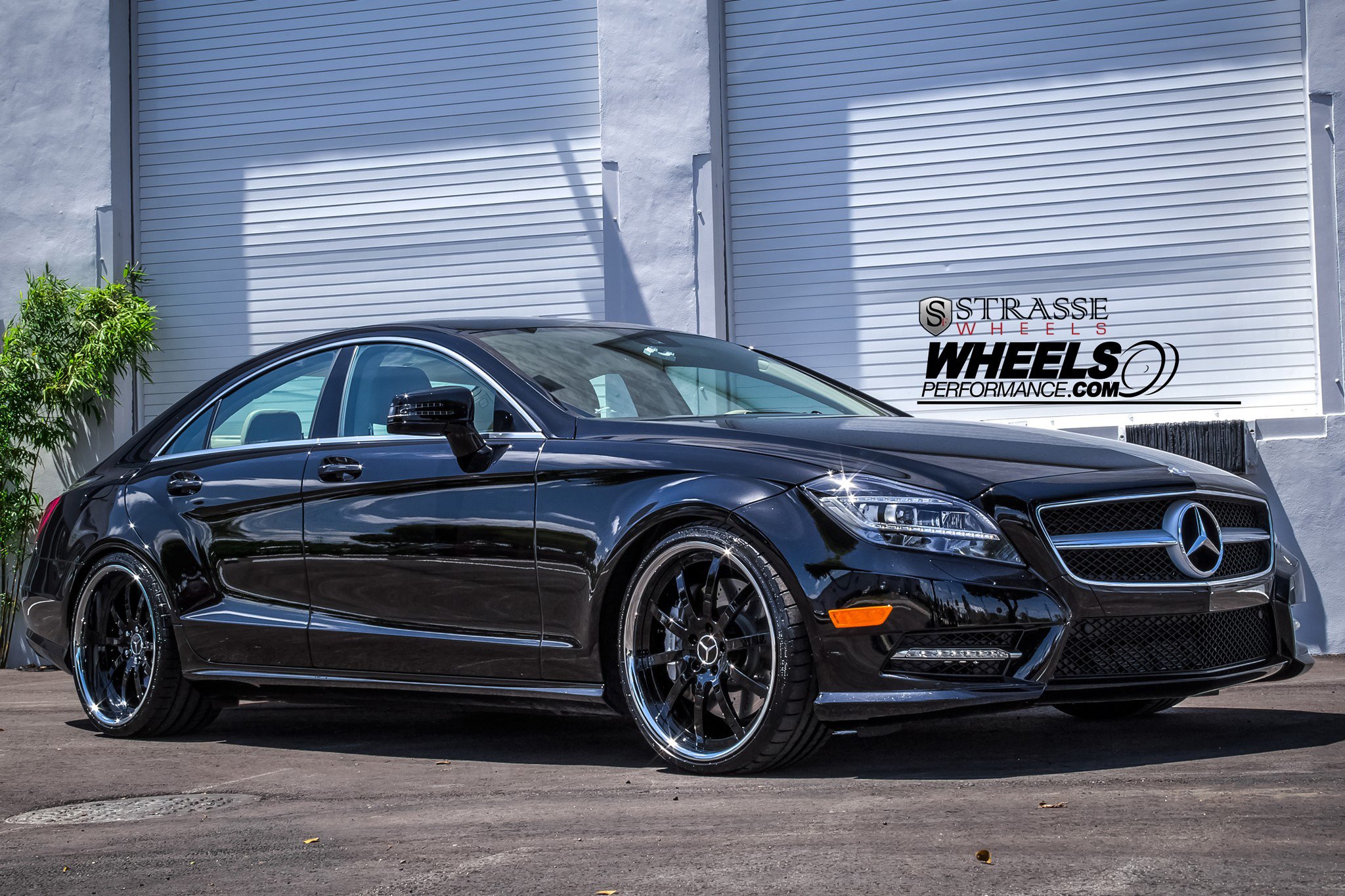 Black Mercedes CLS-Class Turned into Stylish Beast with Strasse Wheels ...