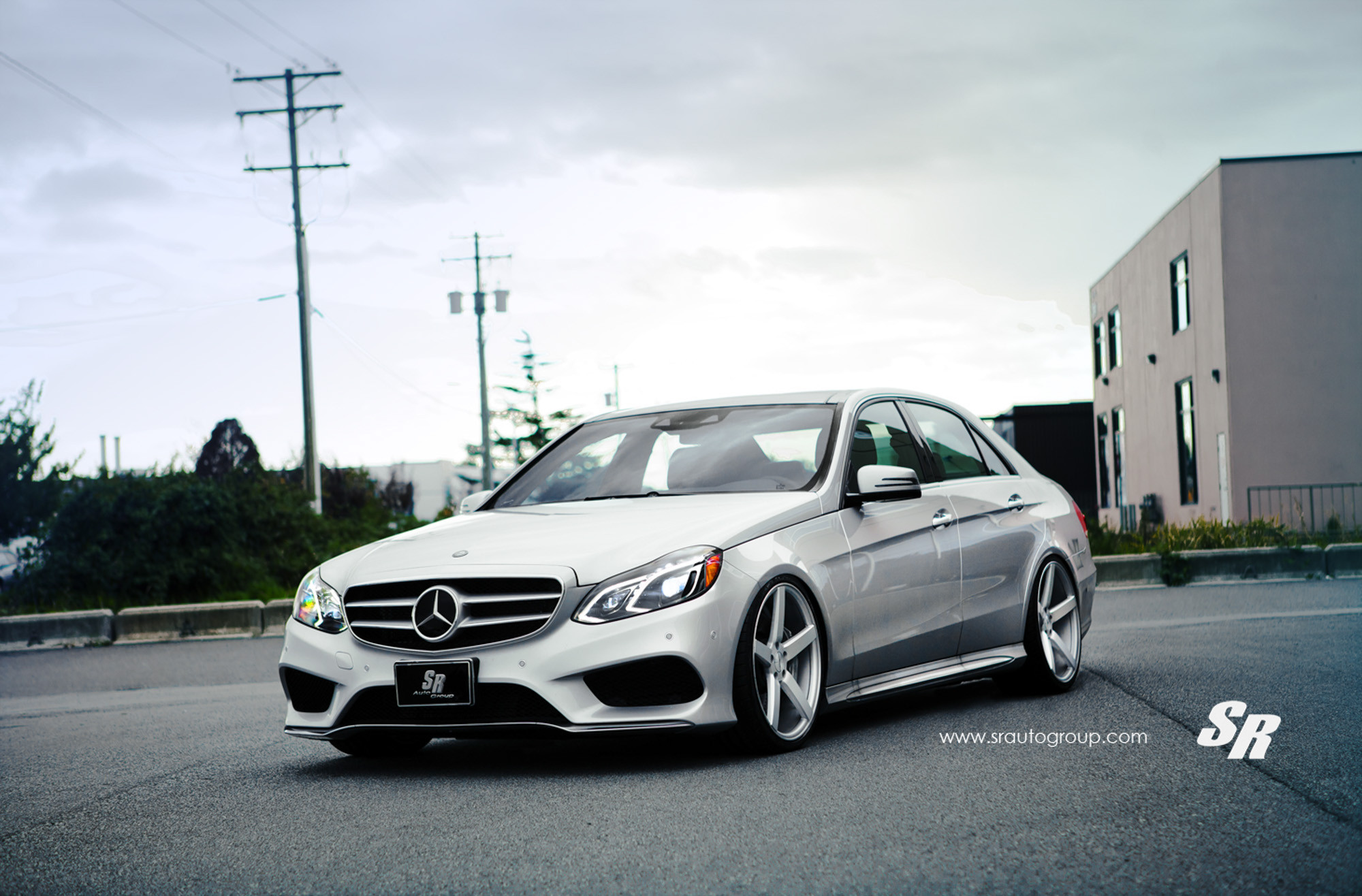 Attractive White Mercedes E Class Boasts Custom Parts | CARiD.com Gallery