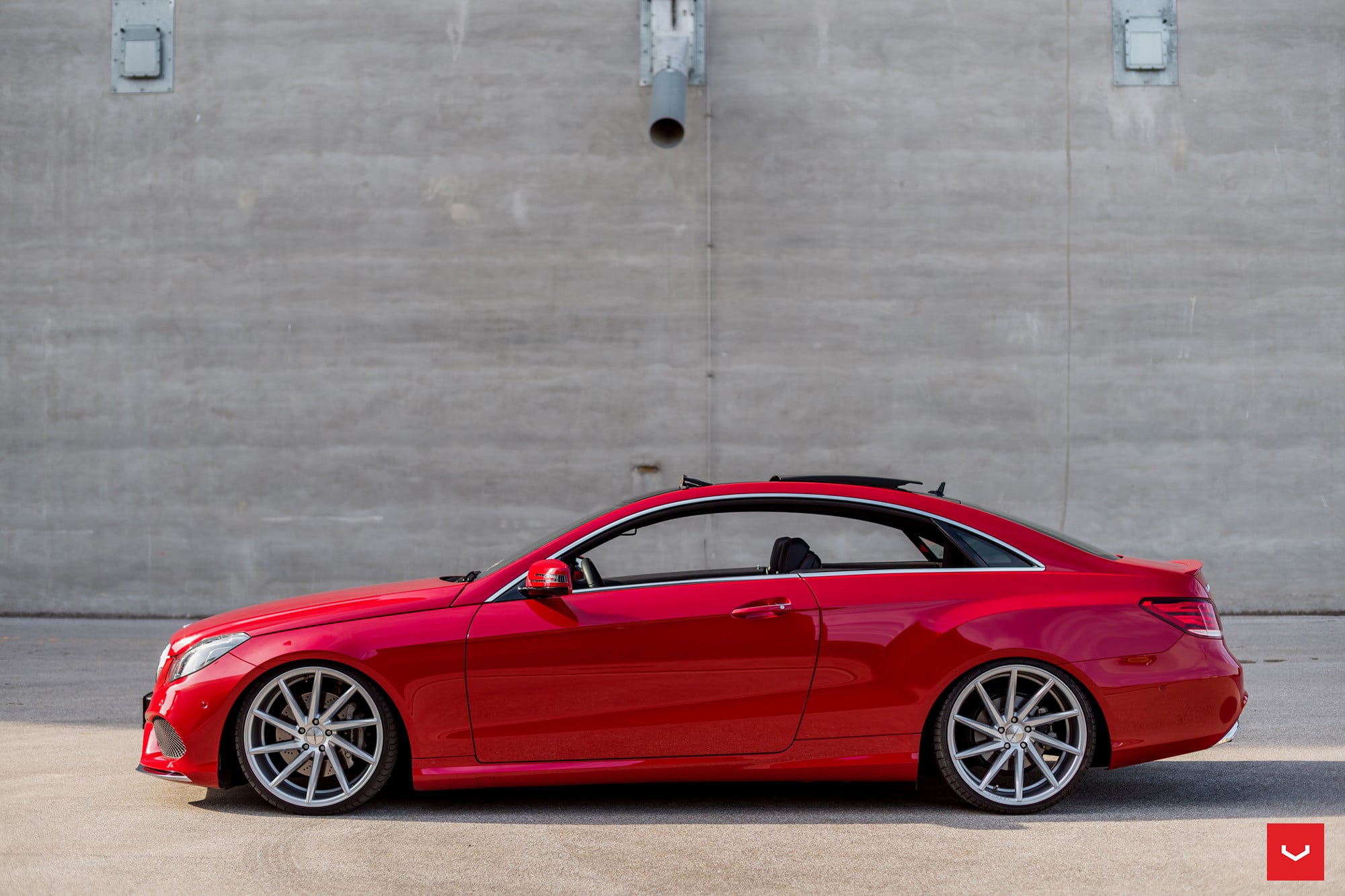 Custom Mercedes E Class Grabs Attention Due to Red Exterior Paint and ...