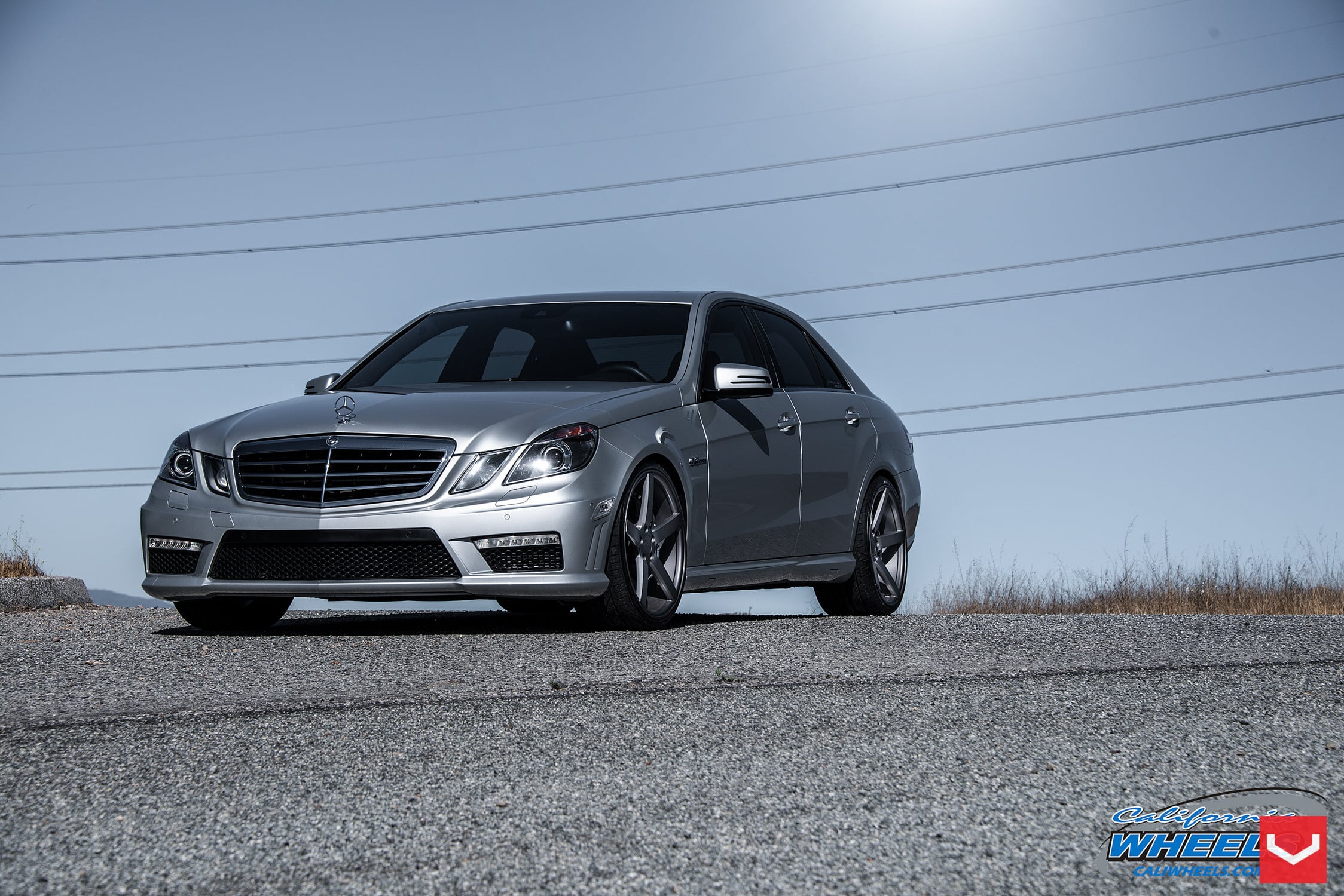 Classy Silver Metallic Mercedes E63 AMG Put on Vossen Forged Wheels ...