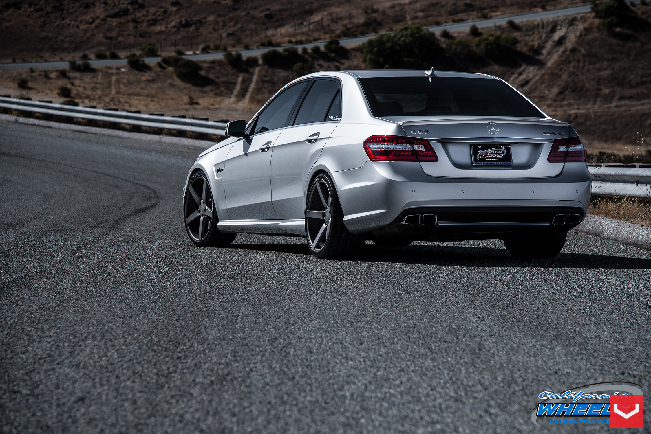 Classy Silver Metallic Mercedes E63 AMG Put on Vossen Forged Wheels ...