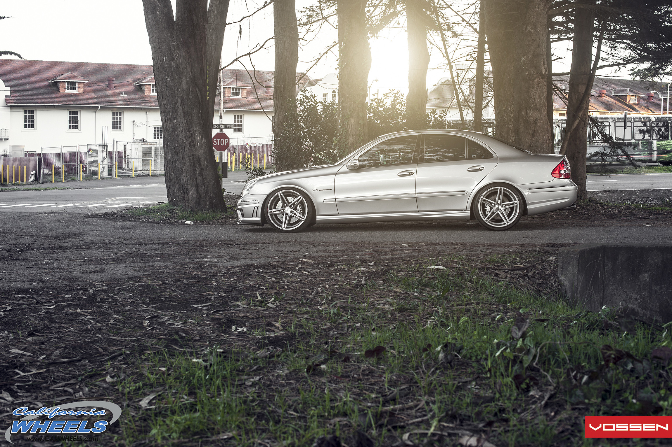 Breathtaking Silver Metallic Mercedes E-Class Enhanced With Vossen Rims ...