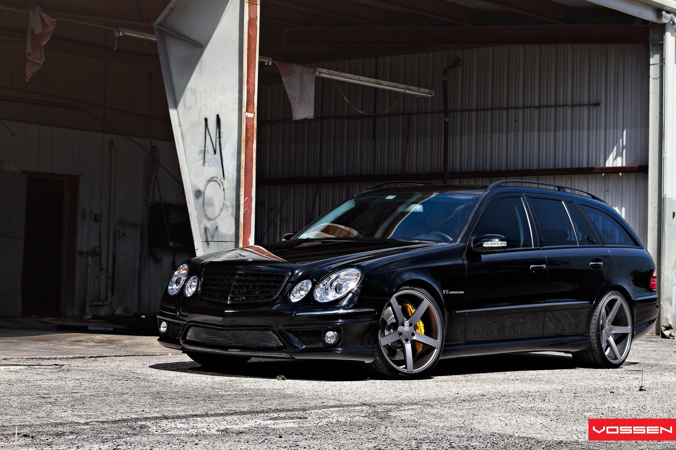 German V8 Station Wagon - E55 AMG Rocking Vossen Rims | CARiD.com Gallery