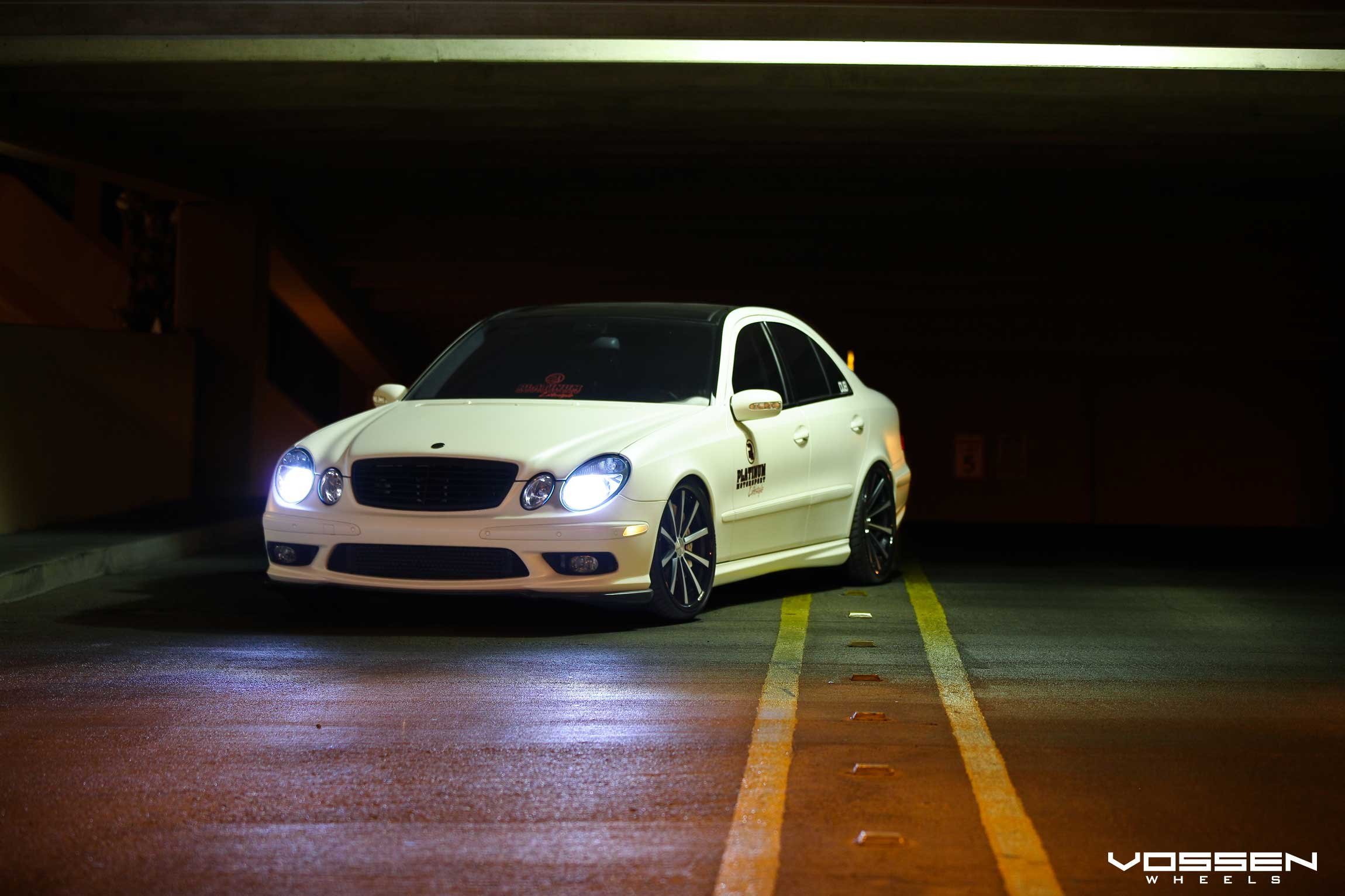 Stanced and Clean - White Mercedes E-Class With lowered Suspension ...