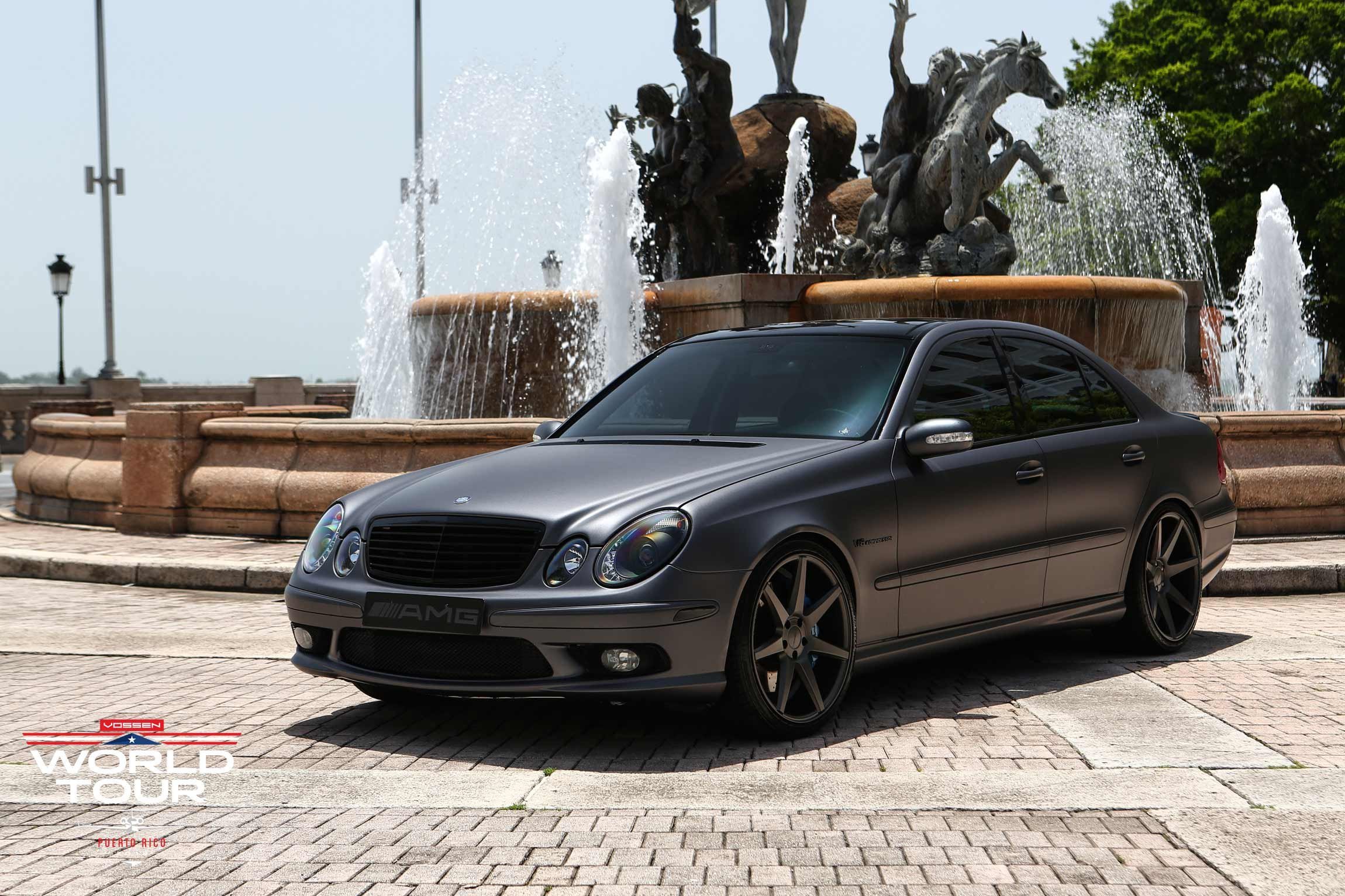 Sinister Mercedes E63 AMG Put on Black Vossen Custom Wheels | CARiD.com ...