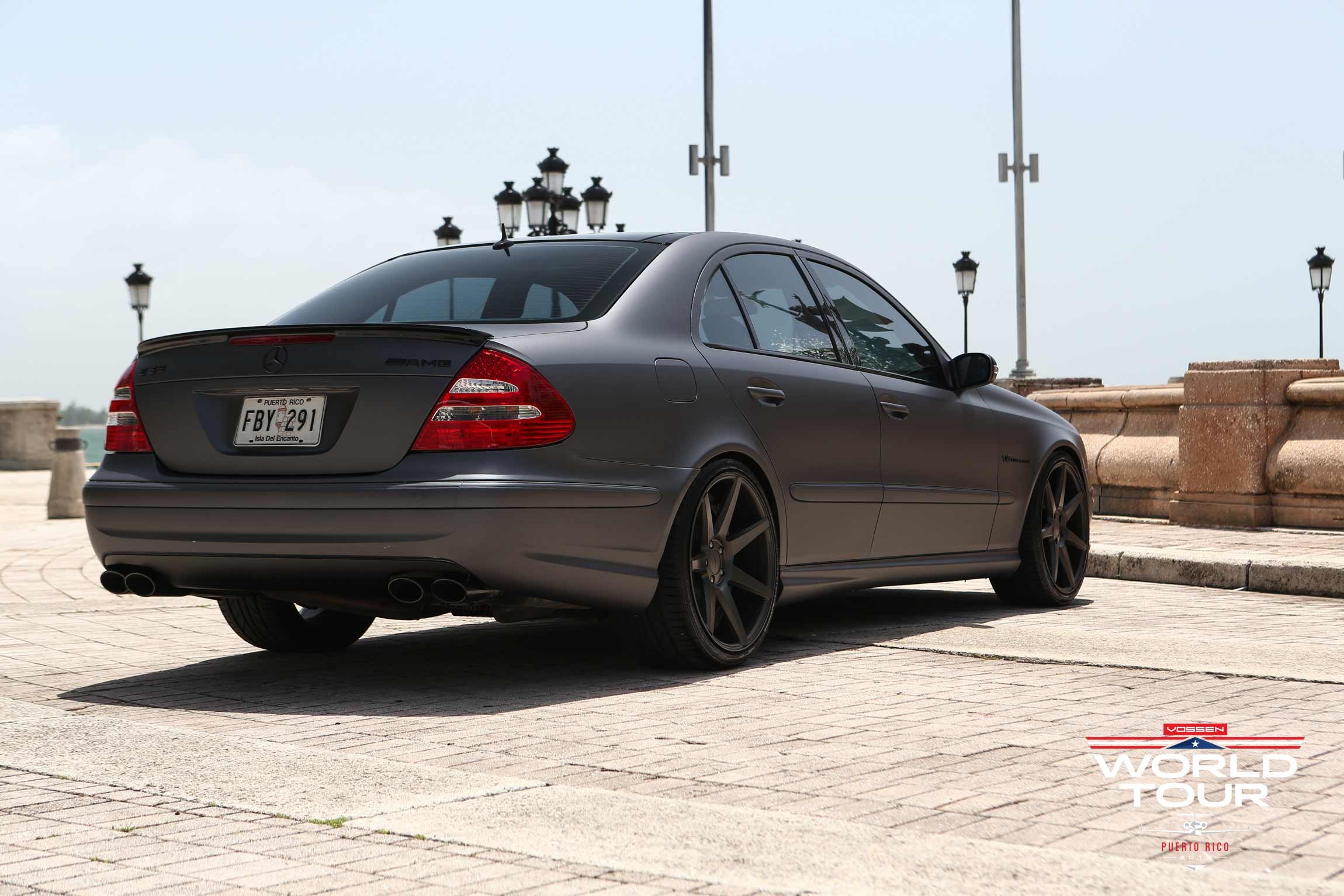 Sinister Mercedes E63 AMG Put on Black Vossen Custom Wheels | CARiD.com ...
