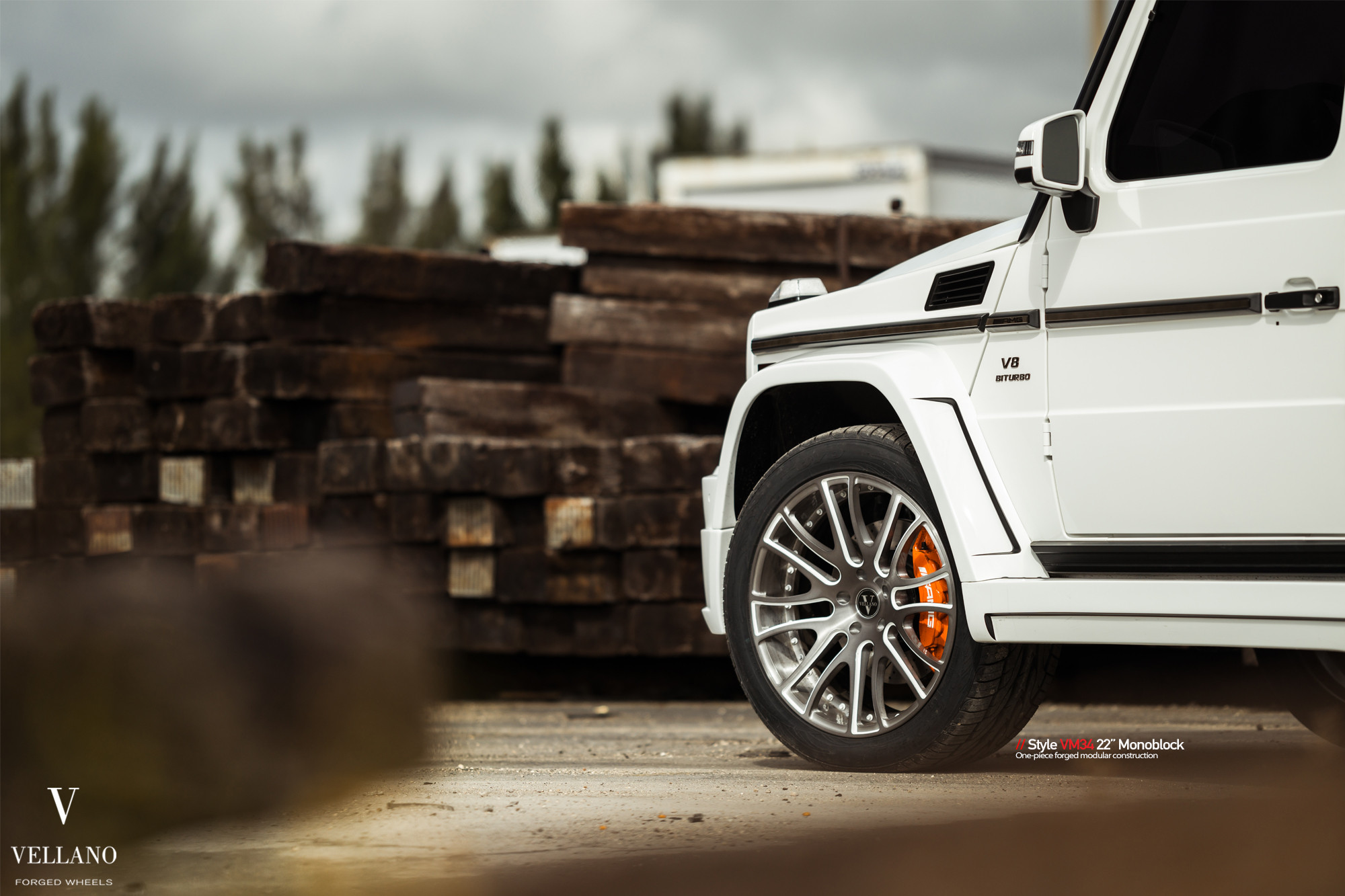 White Mercedes G Class Dressed Up in Custom Body Kit and Put on ...