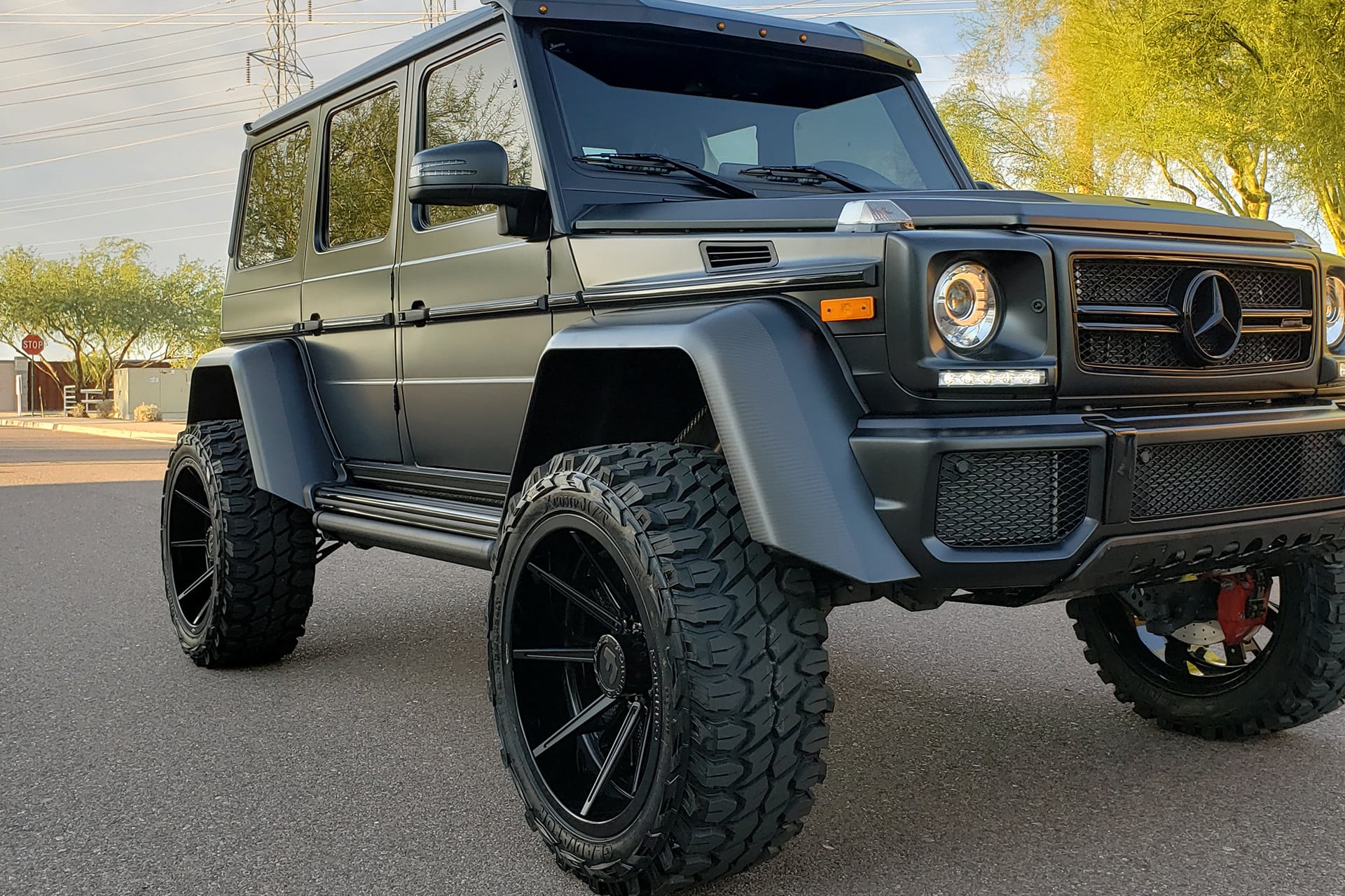 Lifted Mercedes G Class Goes in Style Wearing Matte Black Exterior ...