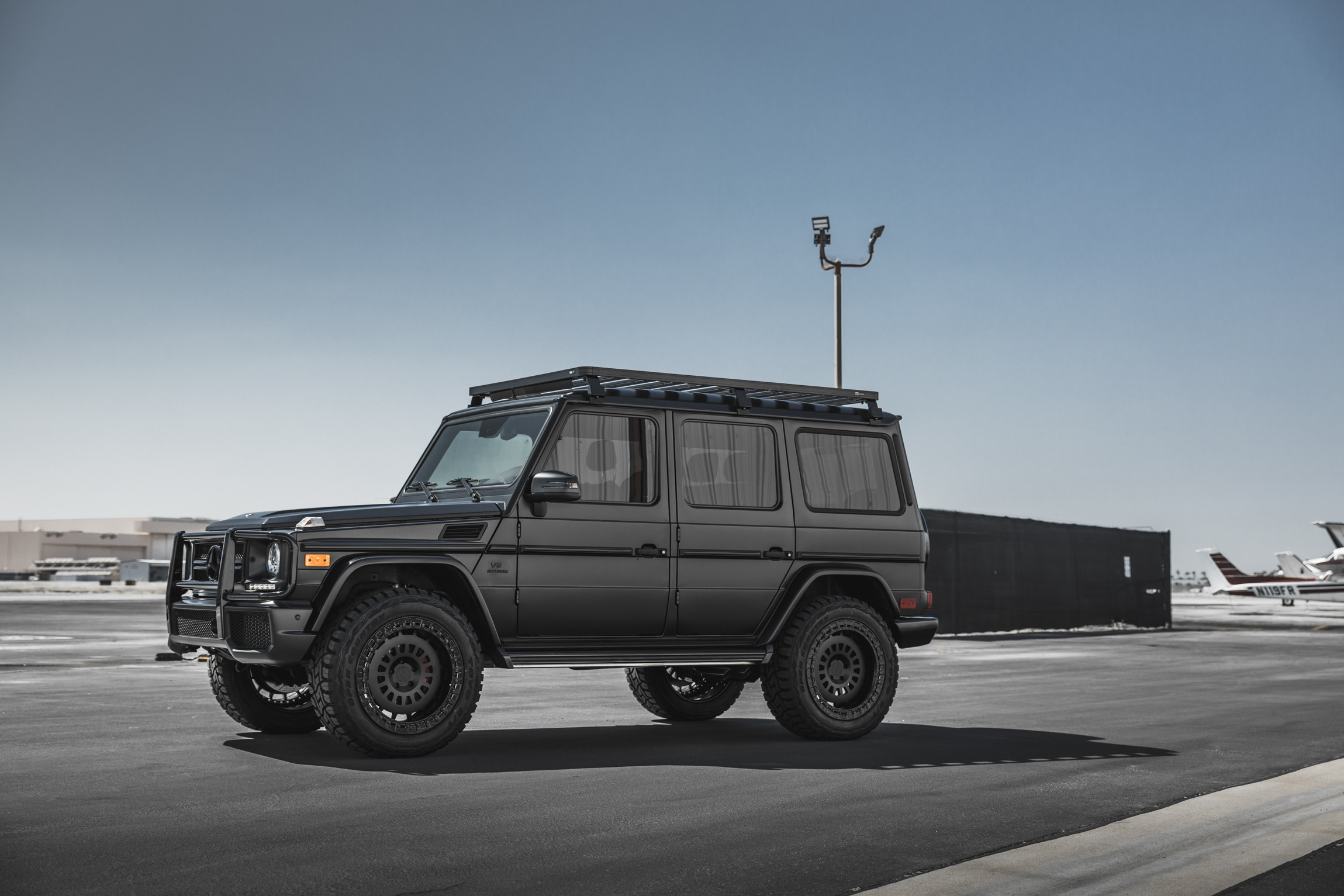 Off-road Mods and Rotiform Wheels on Black Mercedes G-Wagon | CARiD.com ...