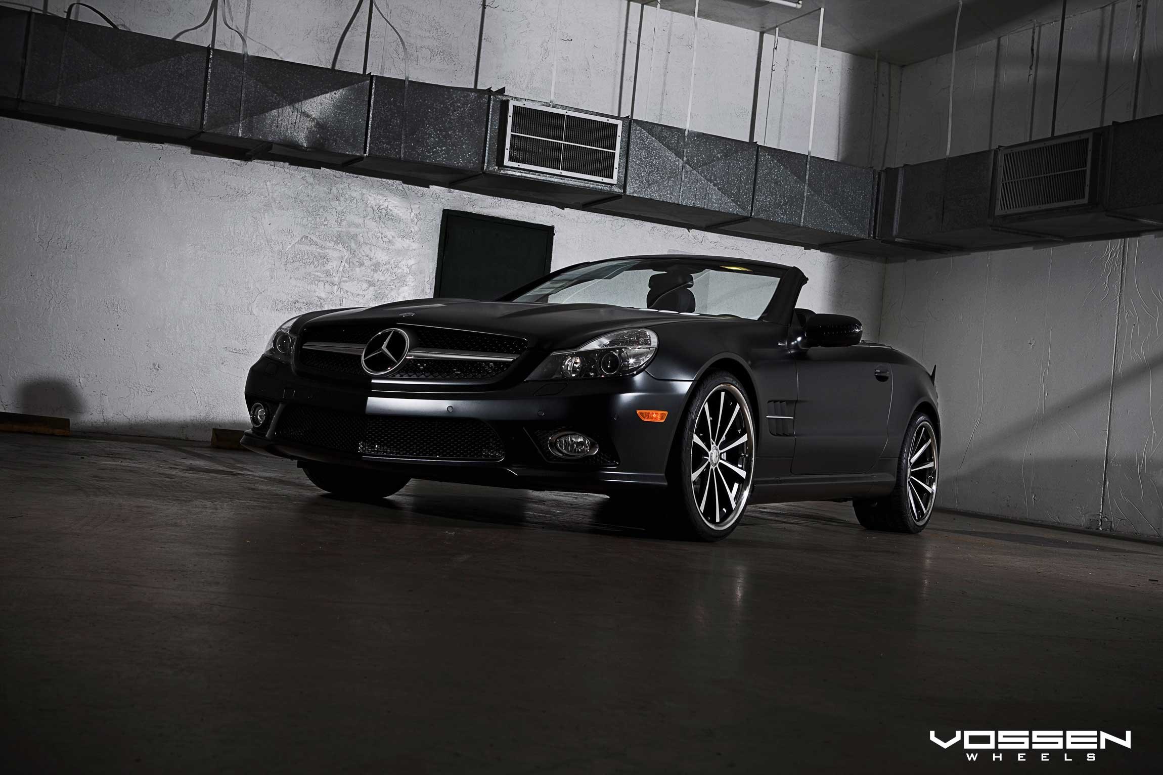 Classy Mercedes SL Enhanced With Beautiful Polished Rims by Vossen ...
