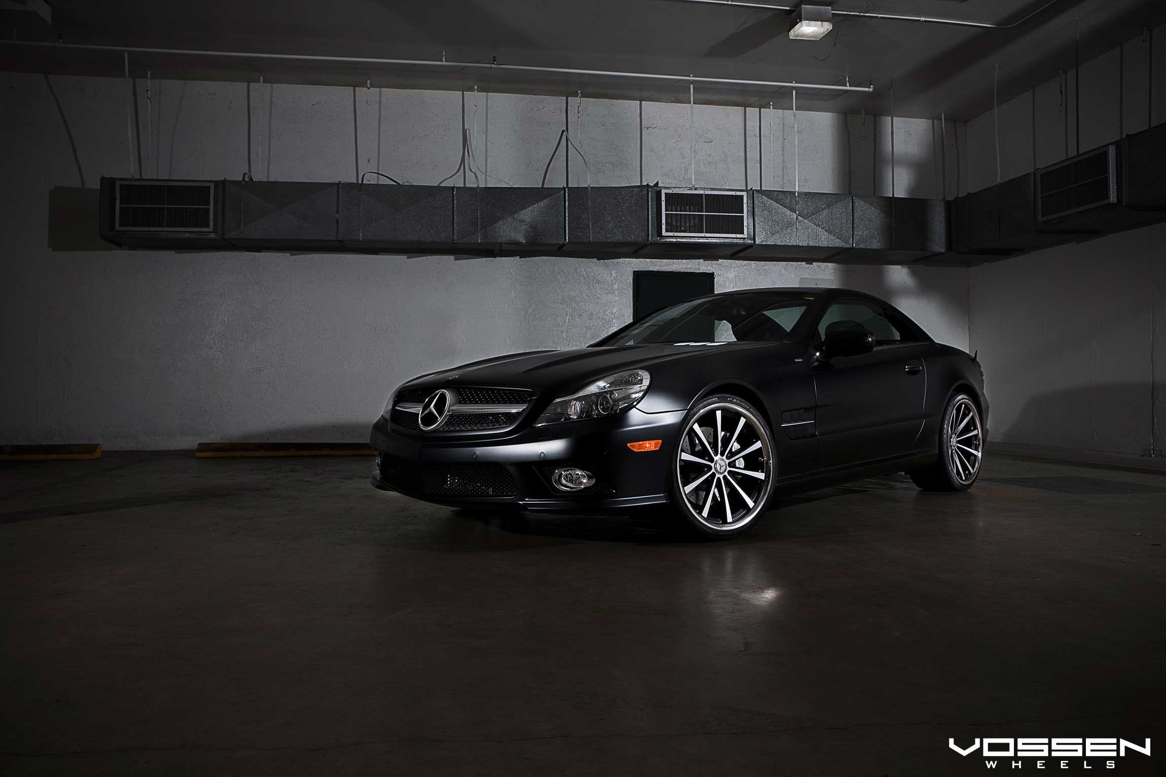 Classy Mercedes SL Enhanced With Beautiful Polished Rims by Vossen ...