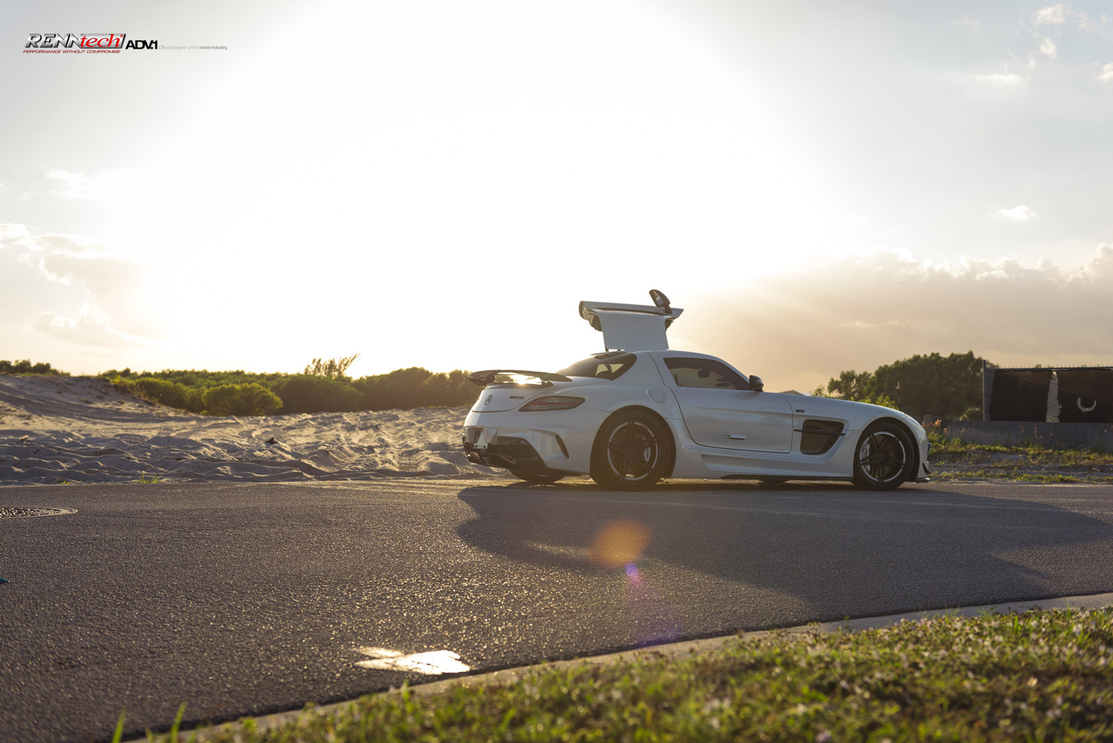 Renntech Boosts Custom White Mercedes SLS | CARiD.com Gallery