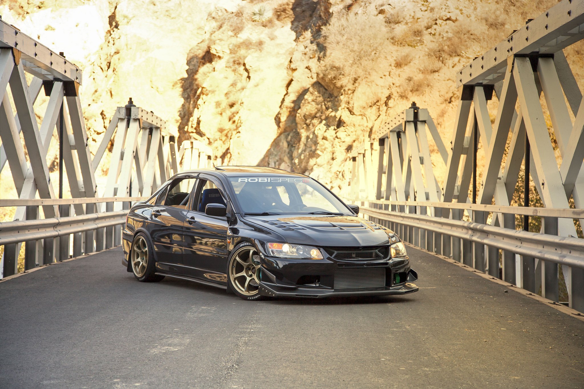 JDM Tuning Looks Well on Black Mitsubishi Evolution | CARiD.com Gallery